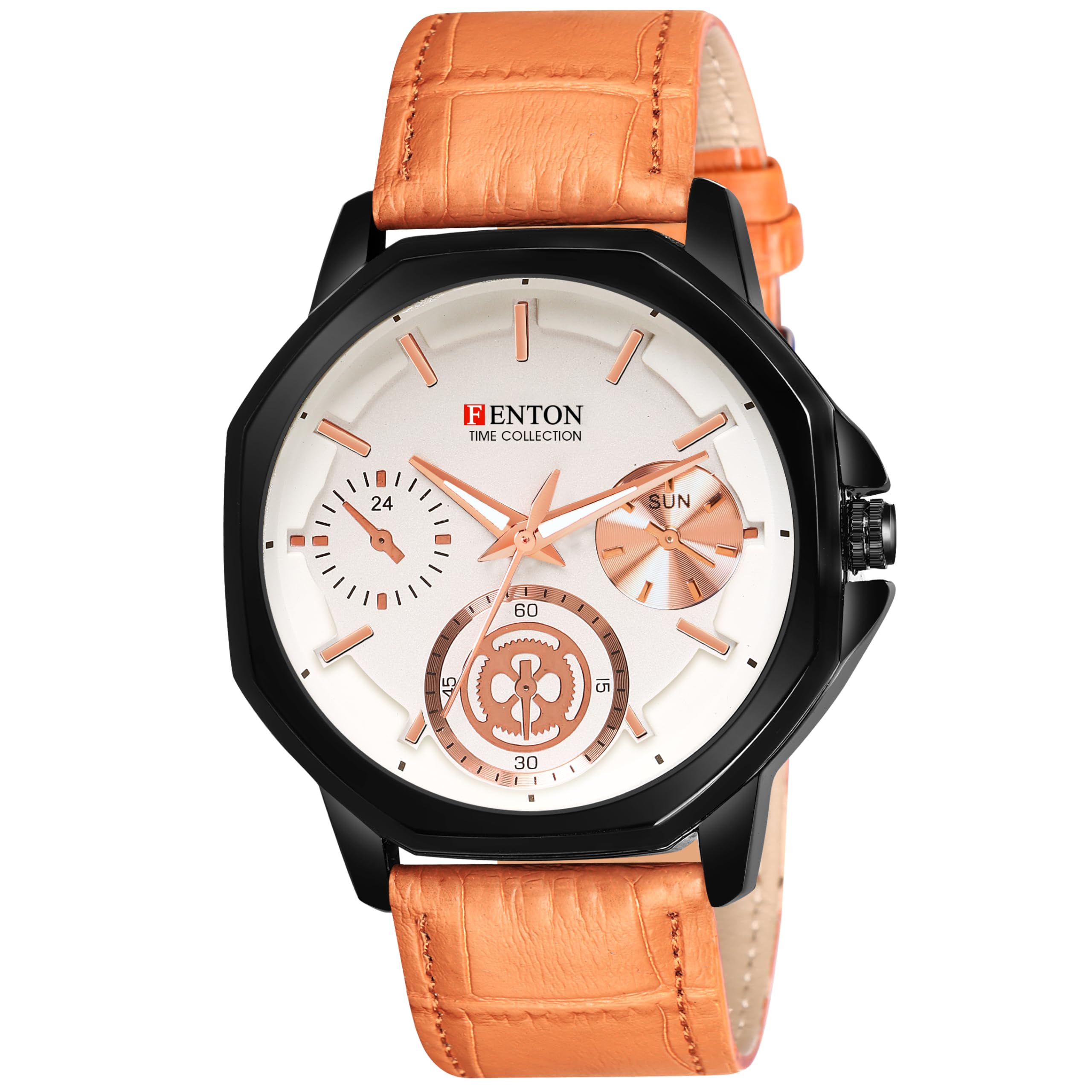 Buy FENTON Time Collection Chronograph Watch, 24-Hour Display, Black ...