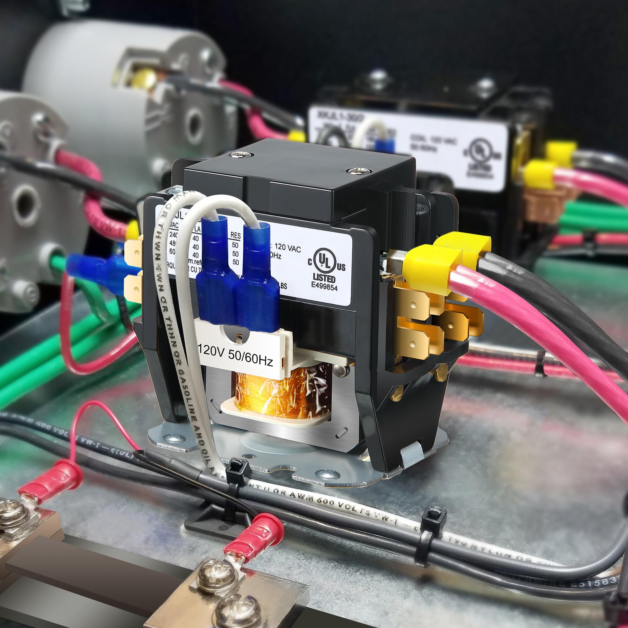 Snapklik.com : Carrier HVAC Motor Contactor, 120V 30 Amp Coil 2 Pole ...