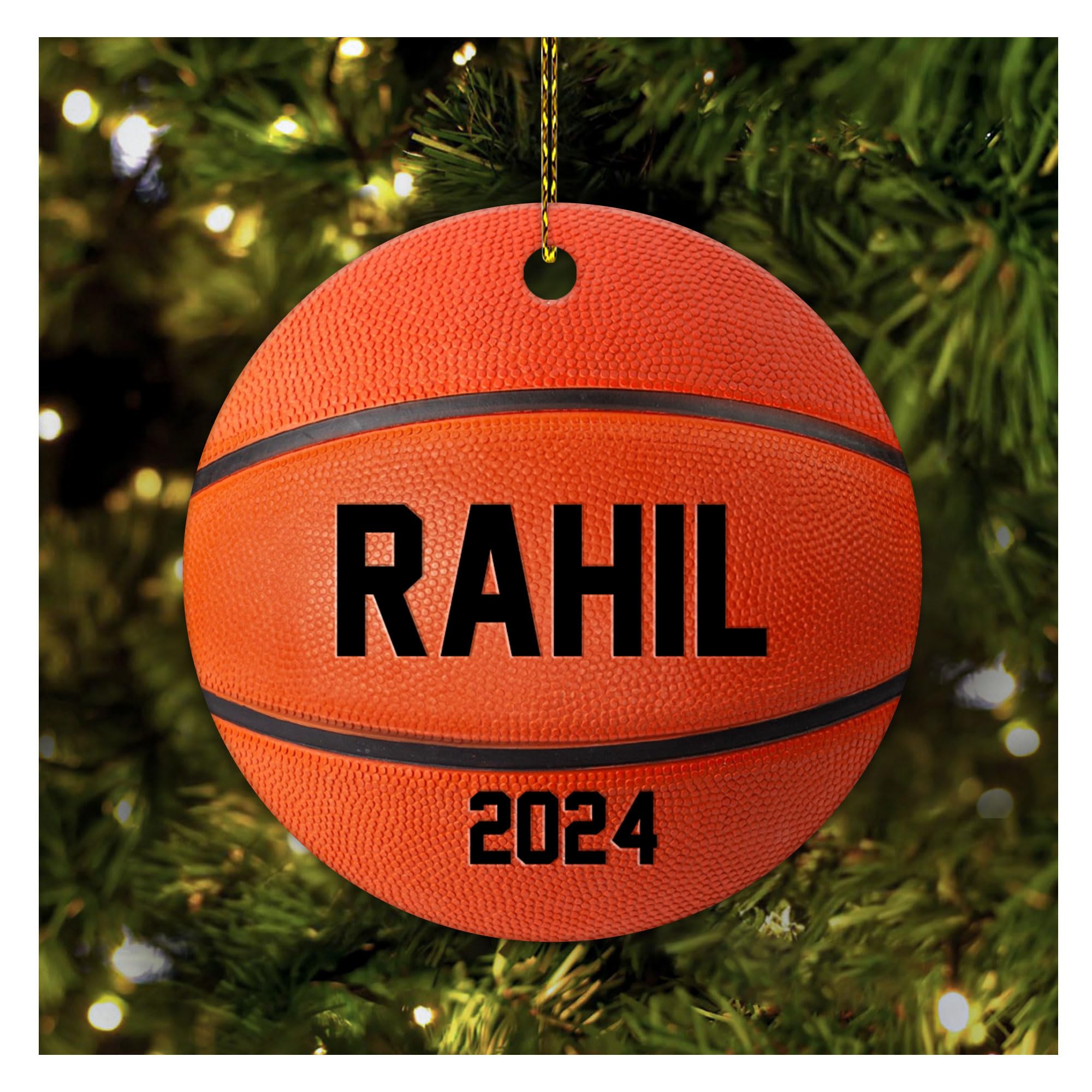 Amazon.com: HYTURTLE Personalized Basketball Christmas Ornament 2024 ...