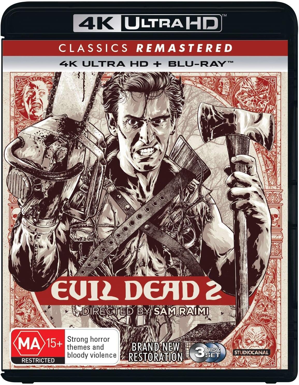 Evil Dead 2 (4K UHD / Blu-ray) (Classics Remastered) (Blu-ray) [Blu-ray ...