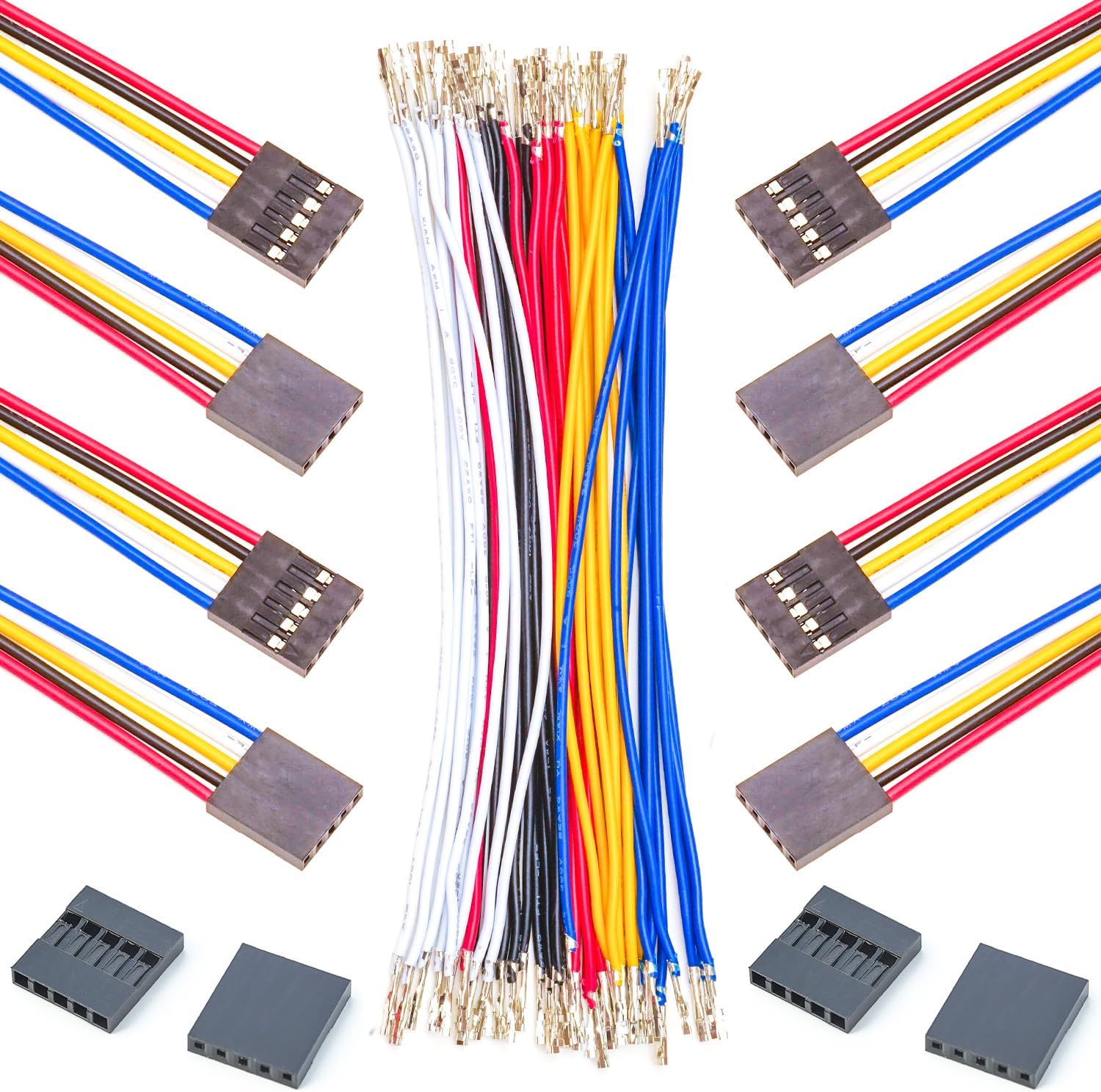 Amazon.com: Kidisoii Dupont 2.54mm Wire Female to Female Dupont Connector & 22AWG Pre-Crimped ...