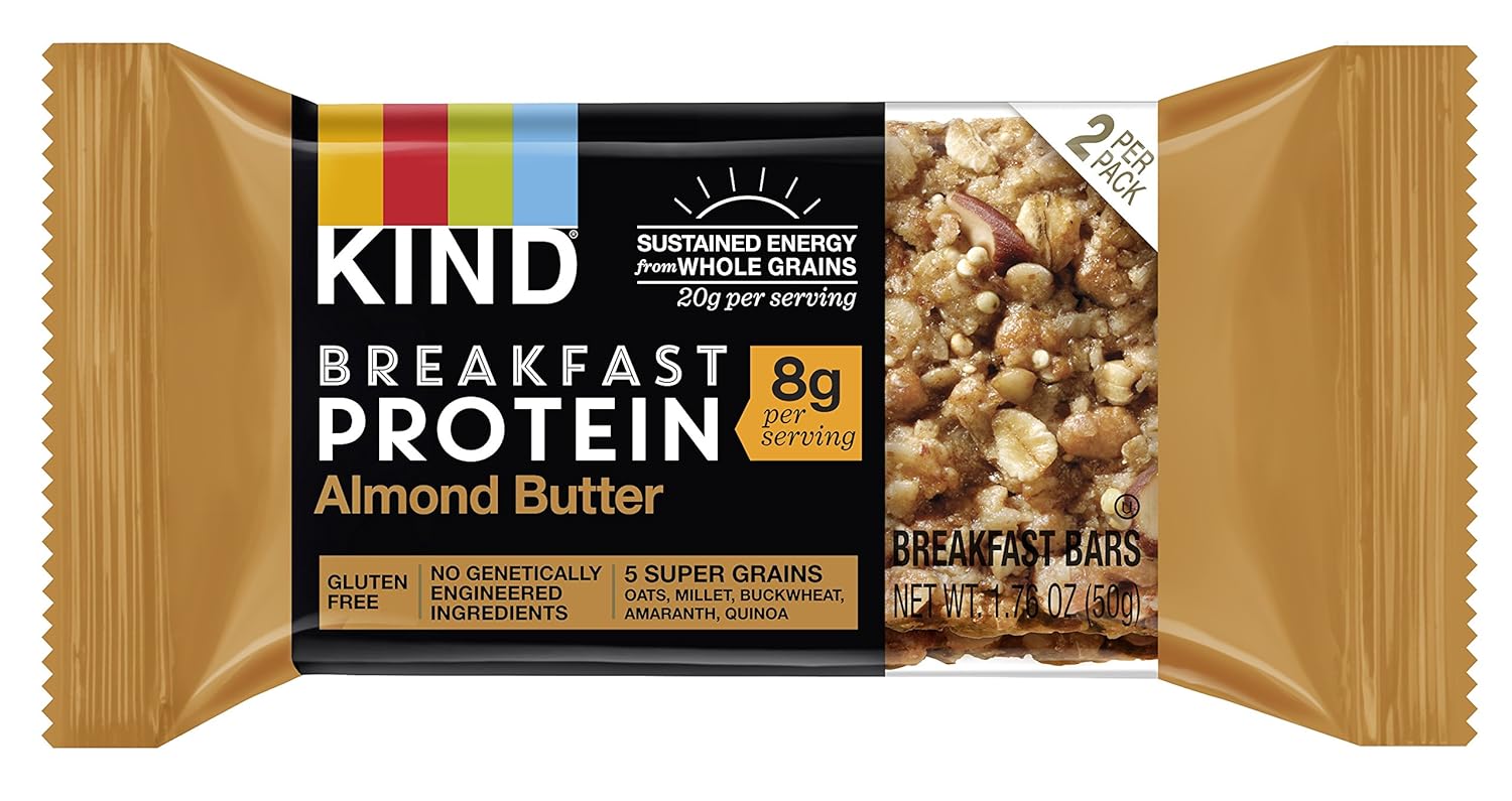 Amazon.com: KIND Breakfast Protein Bar, Almond Butter, 1.8 Ounce ...