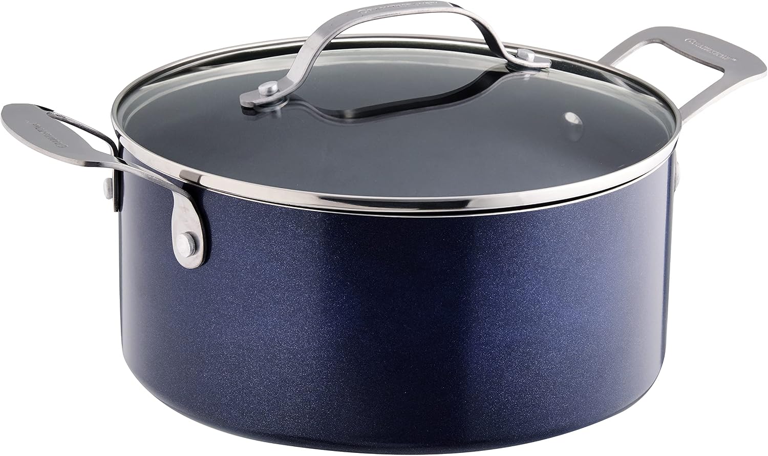 Amazon.com: Granitestone Blue 5 Quart Stock Pot with Ultra Nonstick ...