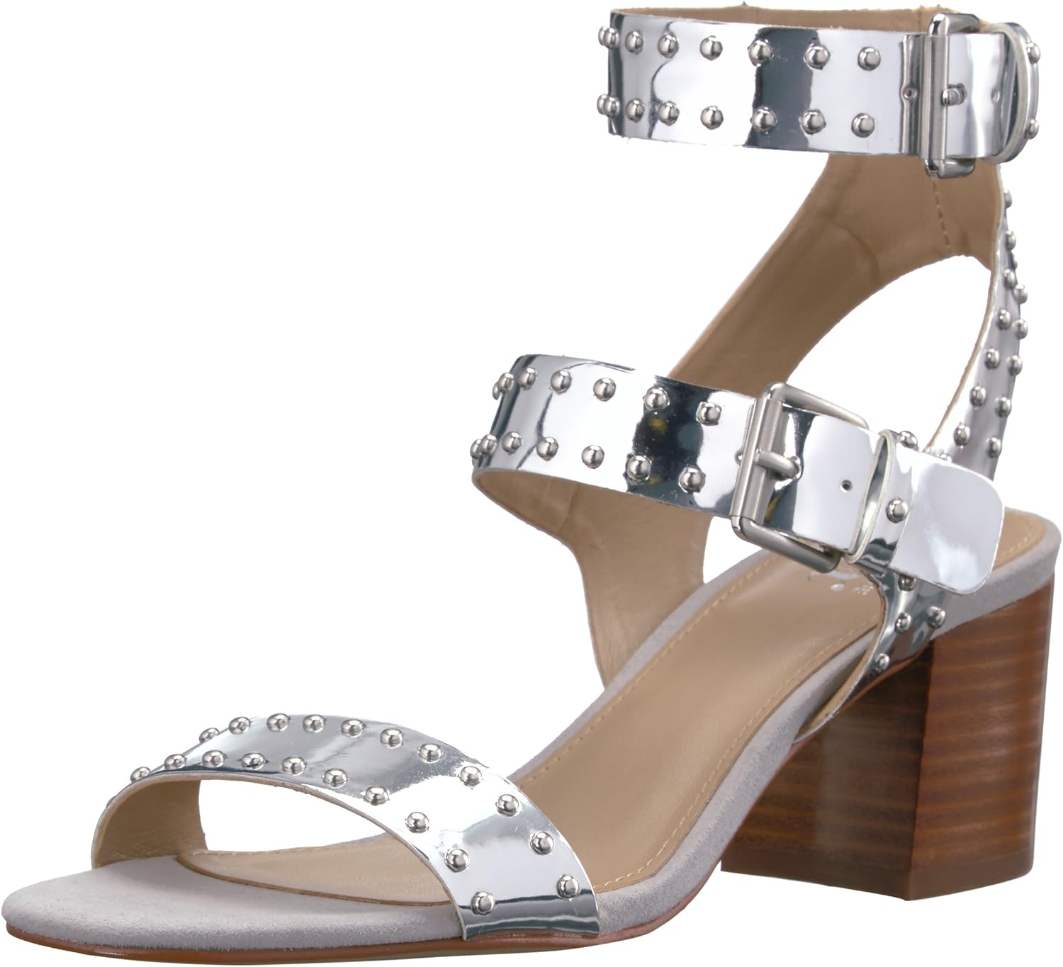 Amazon.com: Amazon Brand - The Fix Women's Bond Studded Block Heel ...