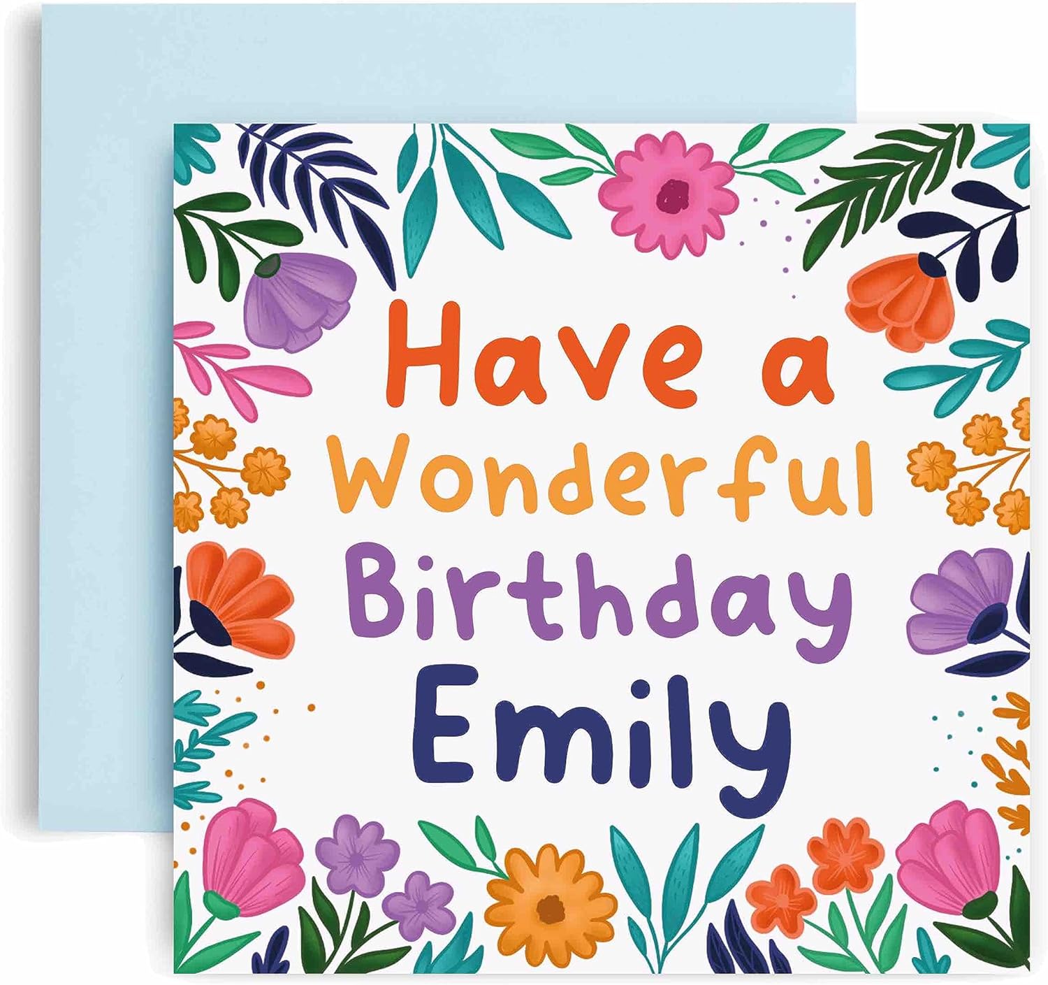 Huxters Personalised Birthday Card for Her – Emily Floral Birthday ...