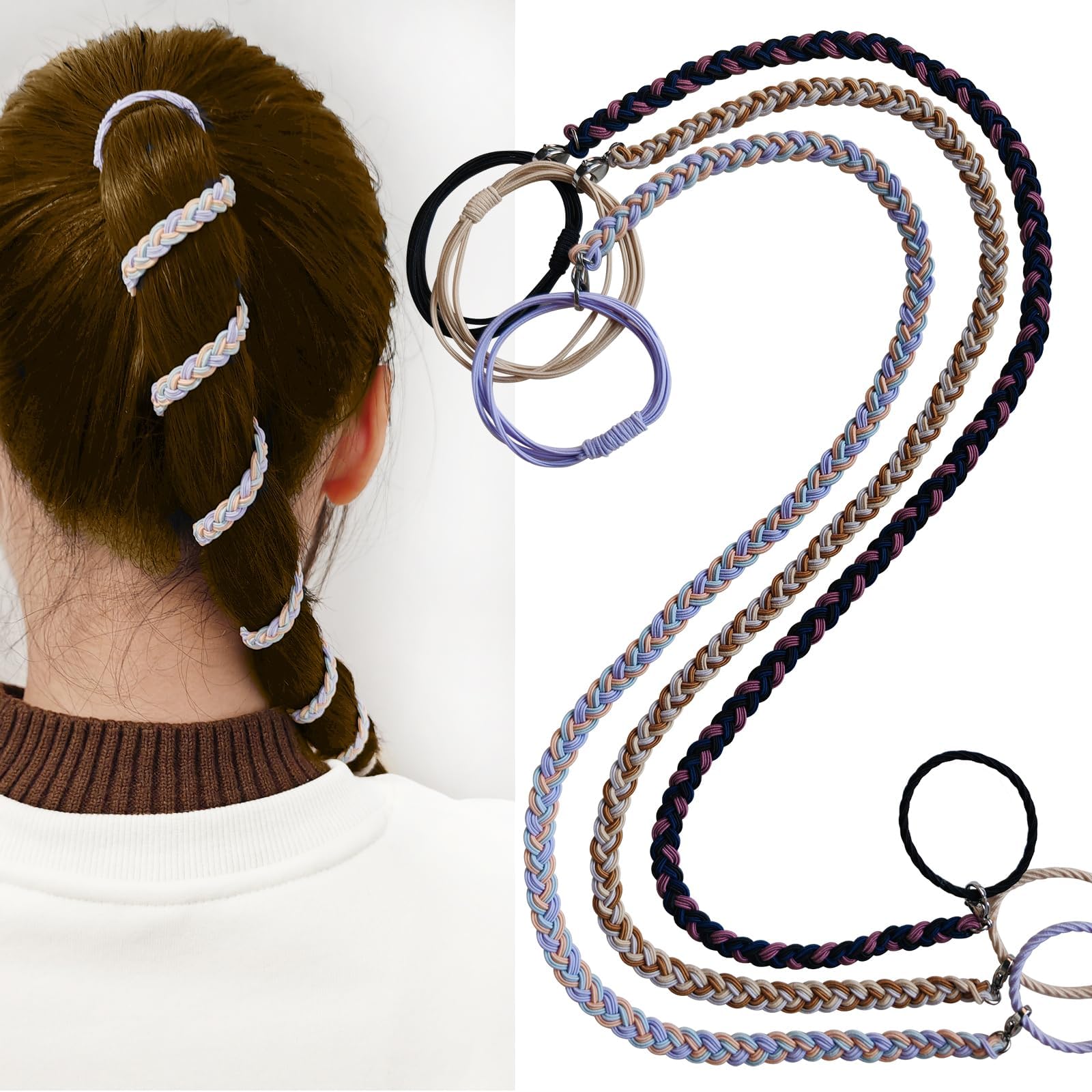 Amazon.com : Sport Hair Ties for Women Pony Tails Elastic Hair Ties for ...