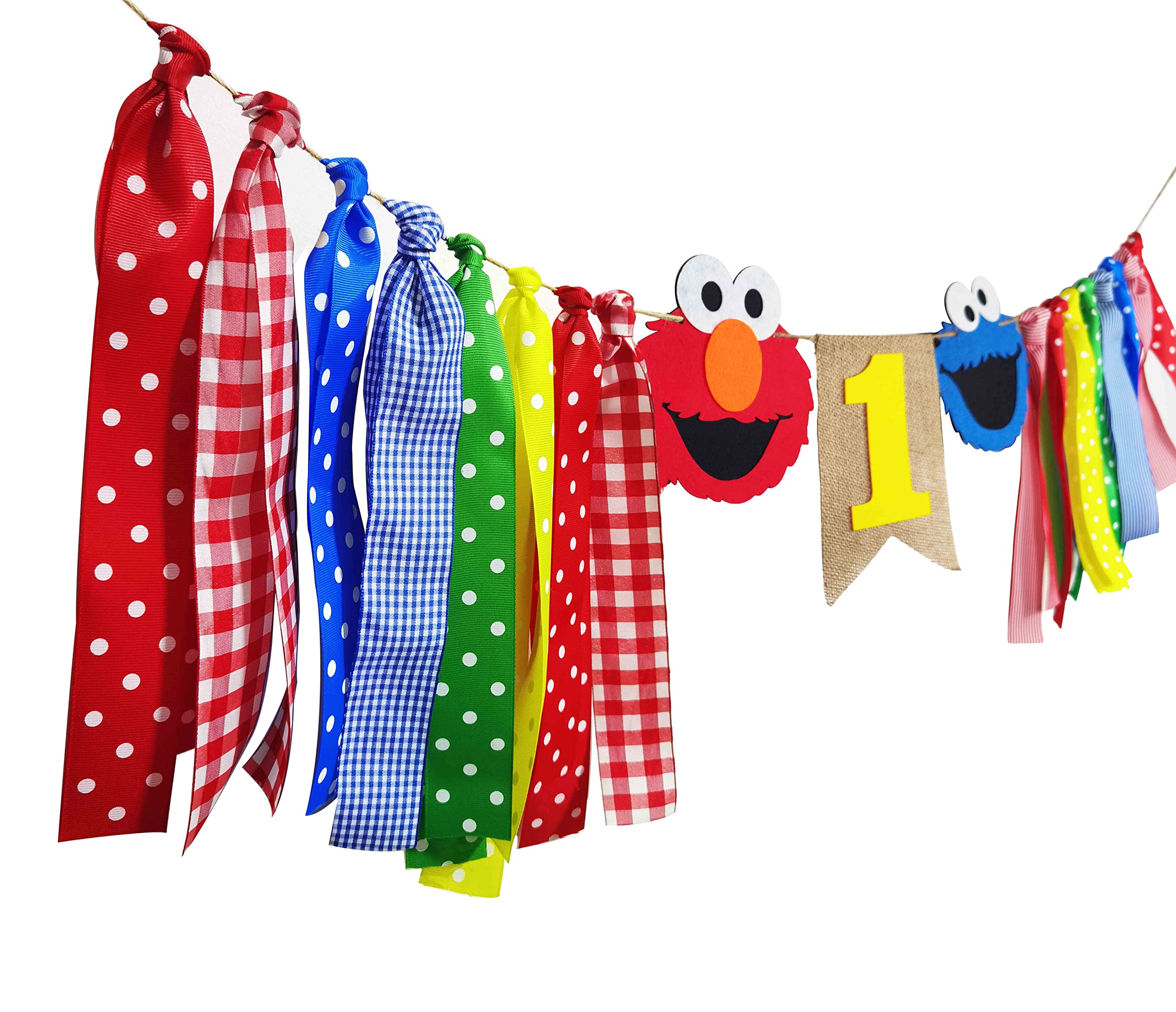 Elmo High Chair Banner Birthda