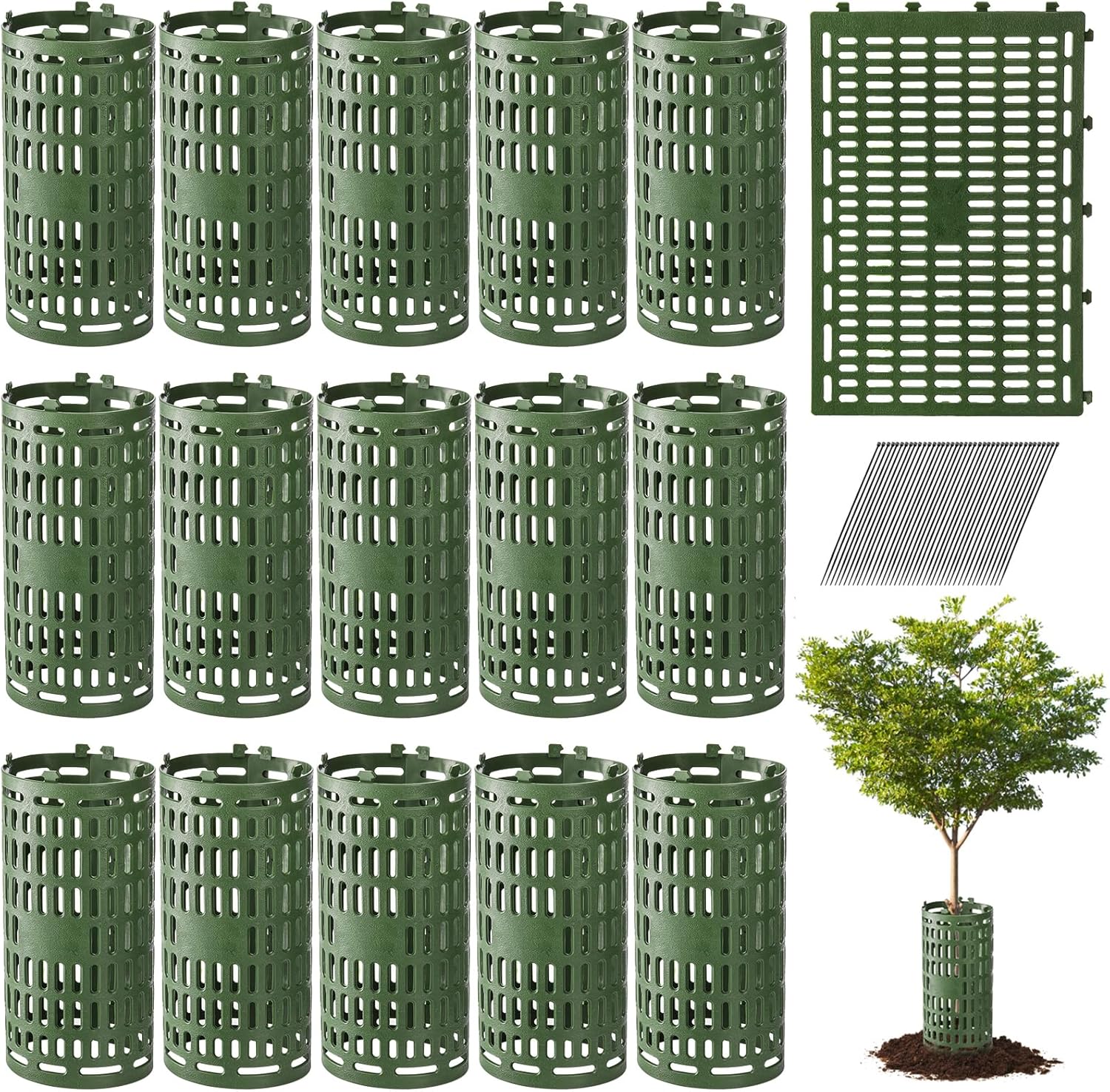 Amazon.com : Bekith 16 Pack Tree Trunk Protector, Plant Guard ...