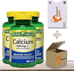 Amazon.com: Spring Valley Calcium 600 mg 100 Tablets, Dietary ...