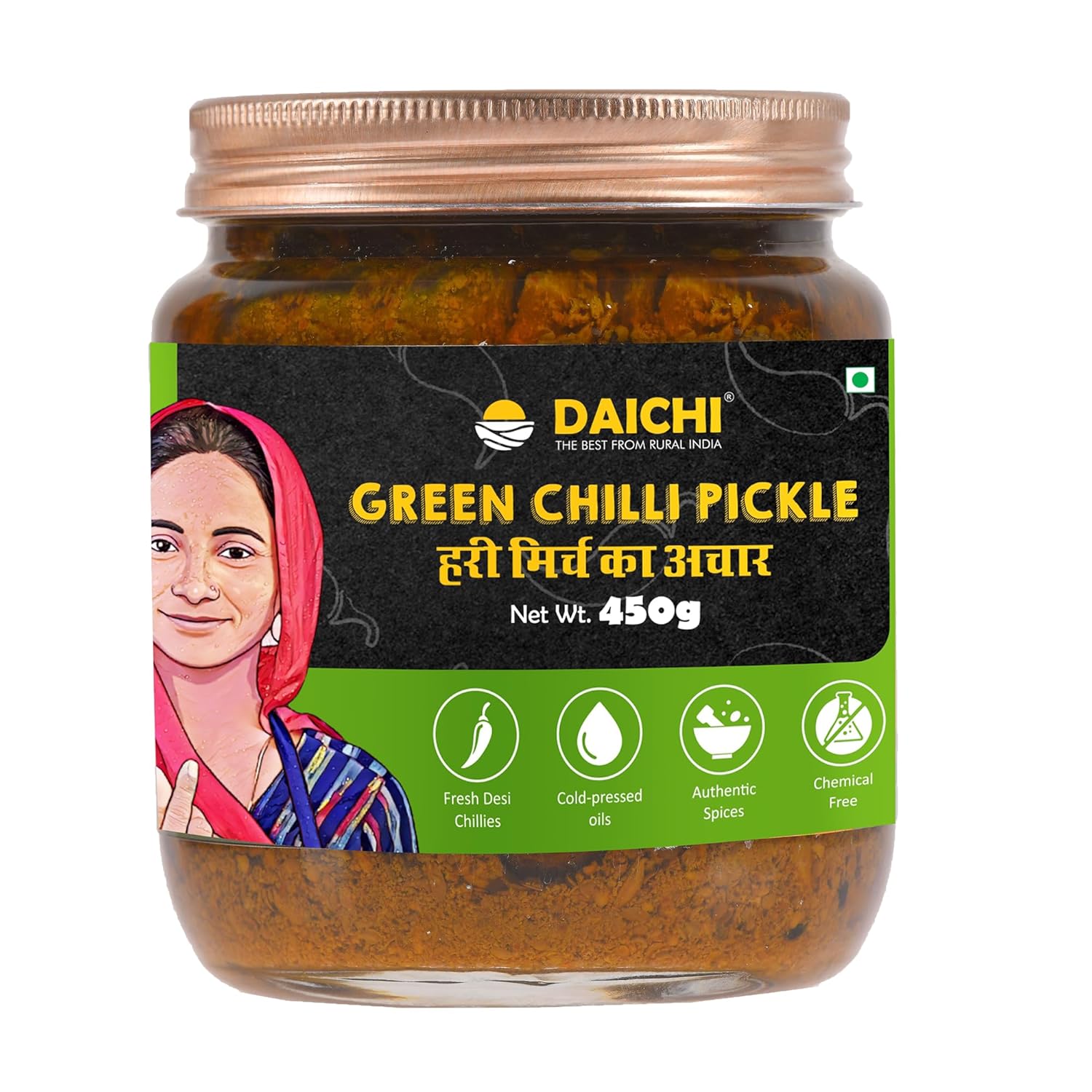 Daichi - Green Chilli Pickle | Crafted with love by women artisans ...