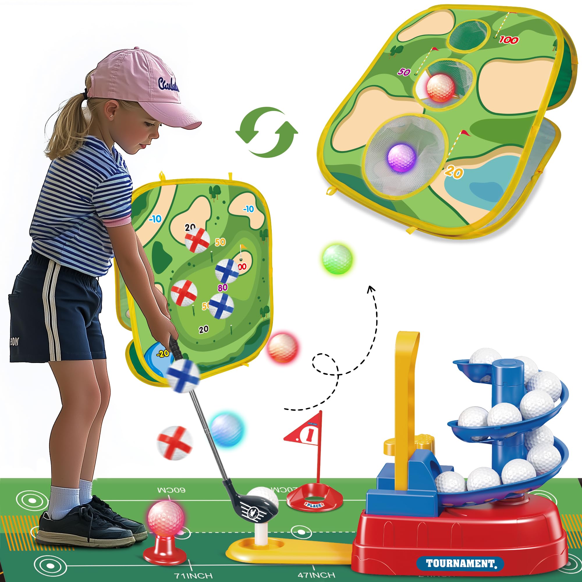 Amazon.com: Toddler Golf Set, Golf Toys Kids Training Set, Kids Golf ...