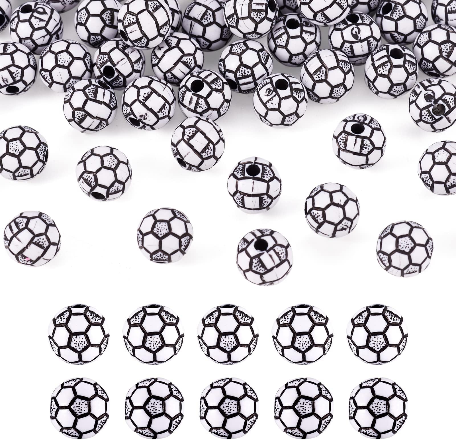 Amazon.com: Soccer Ball Beads 60pc : Arts, Crafts & Sewing