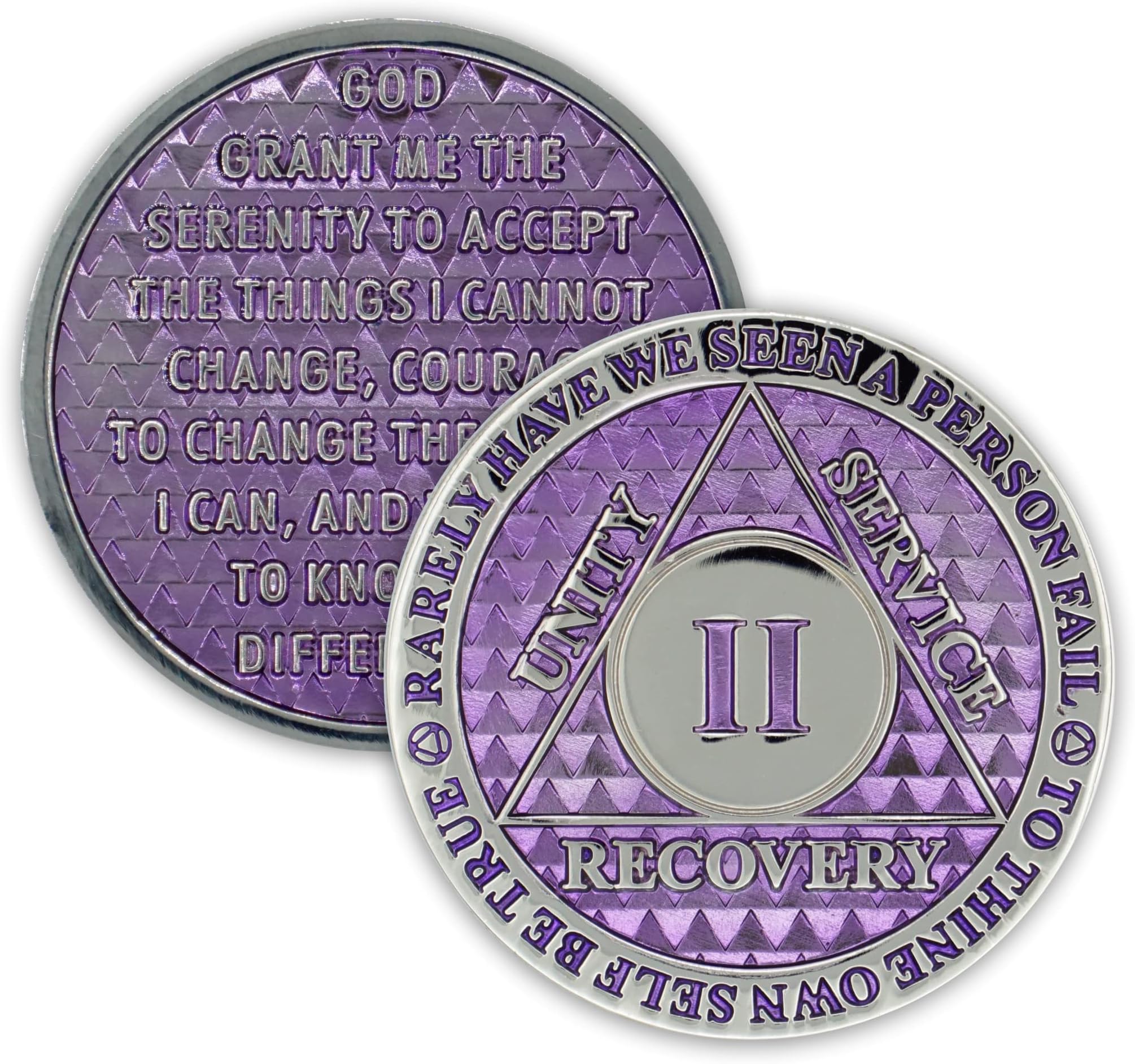 Amazon.com : Sobriety Mint 2 Year AA Medallion - Twisted Tree of Life ...