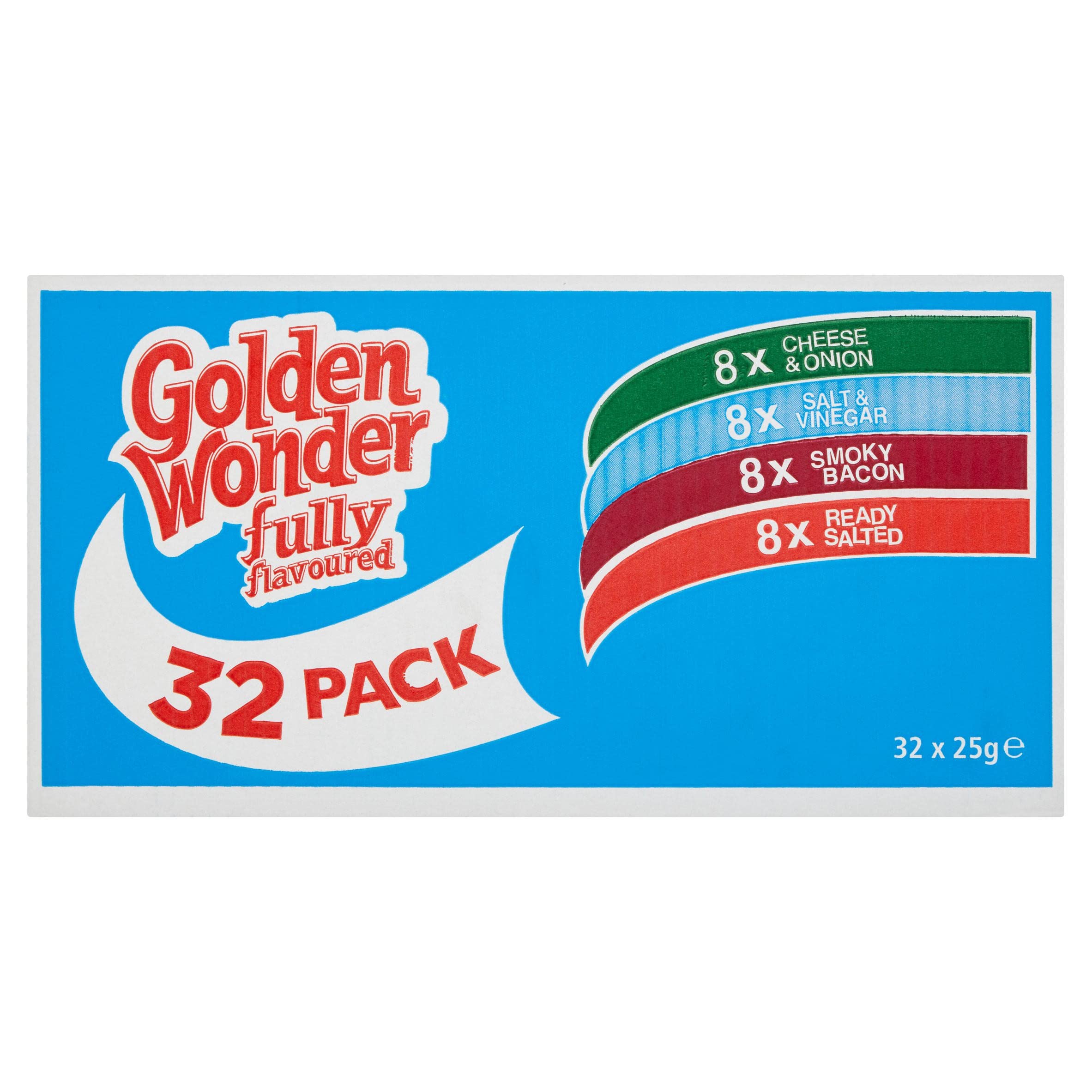Golden Wonder Fully Flavoured 32 x 25g : Amazon.co.uk: Grocery