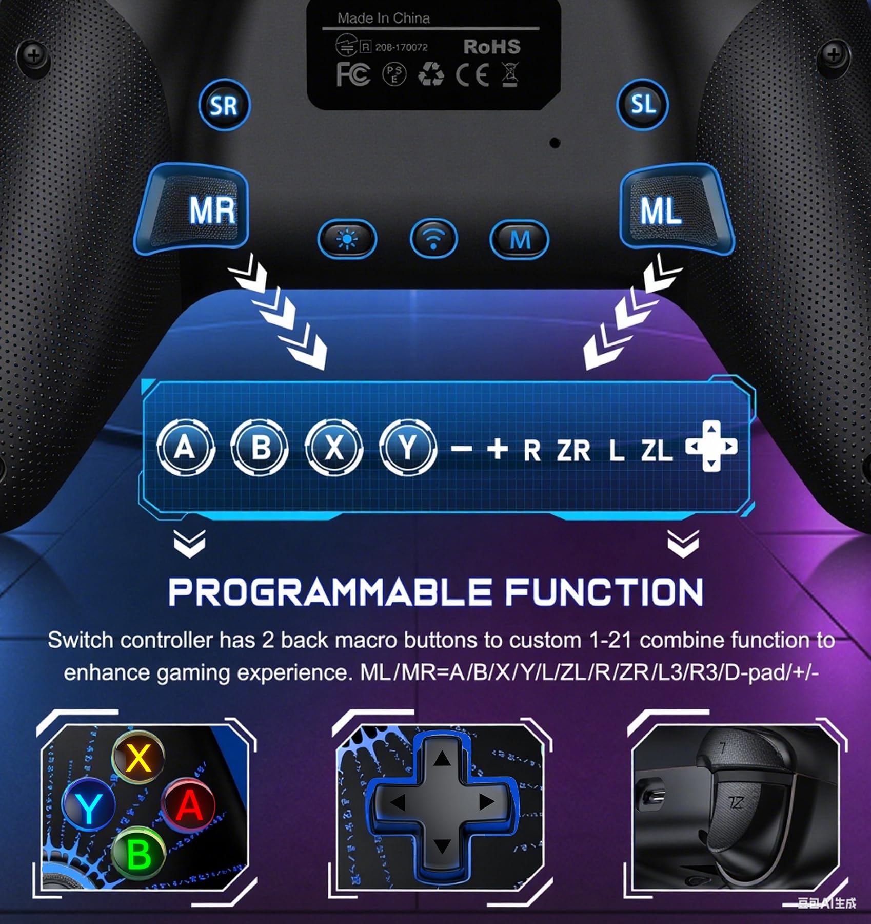 Snapklik.com : Wireless Switch Controller For Nintendo Switch/Lite/OLED ...