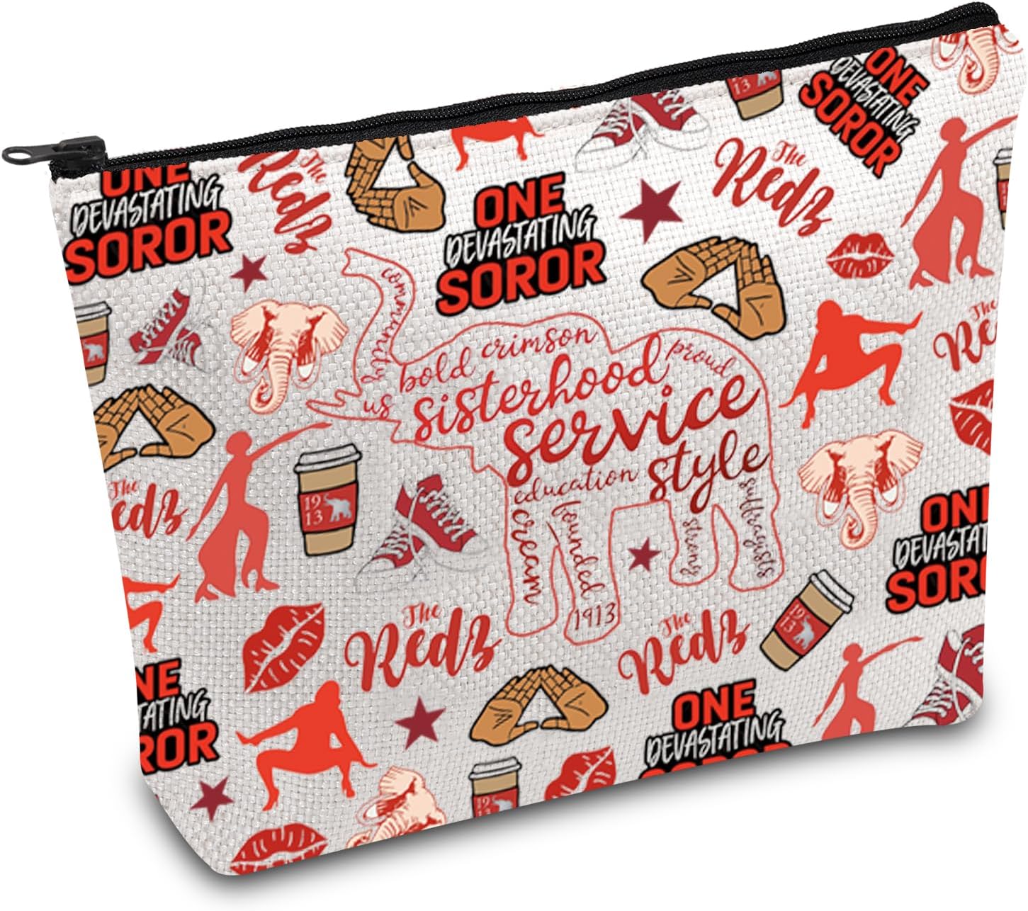 Amazon.com: FOTAP 1913 Sorority Makeup Bag Greek Sorority Paraphernalia ...