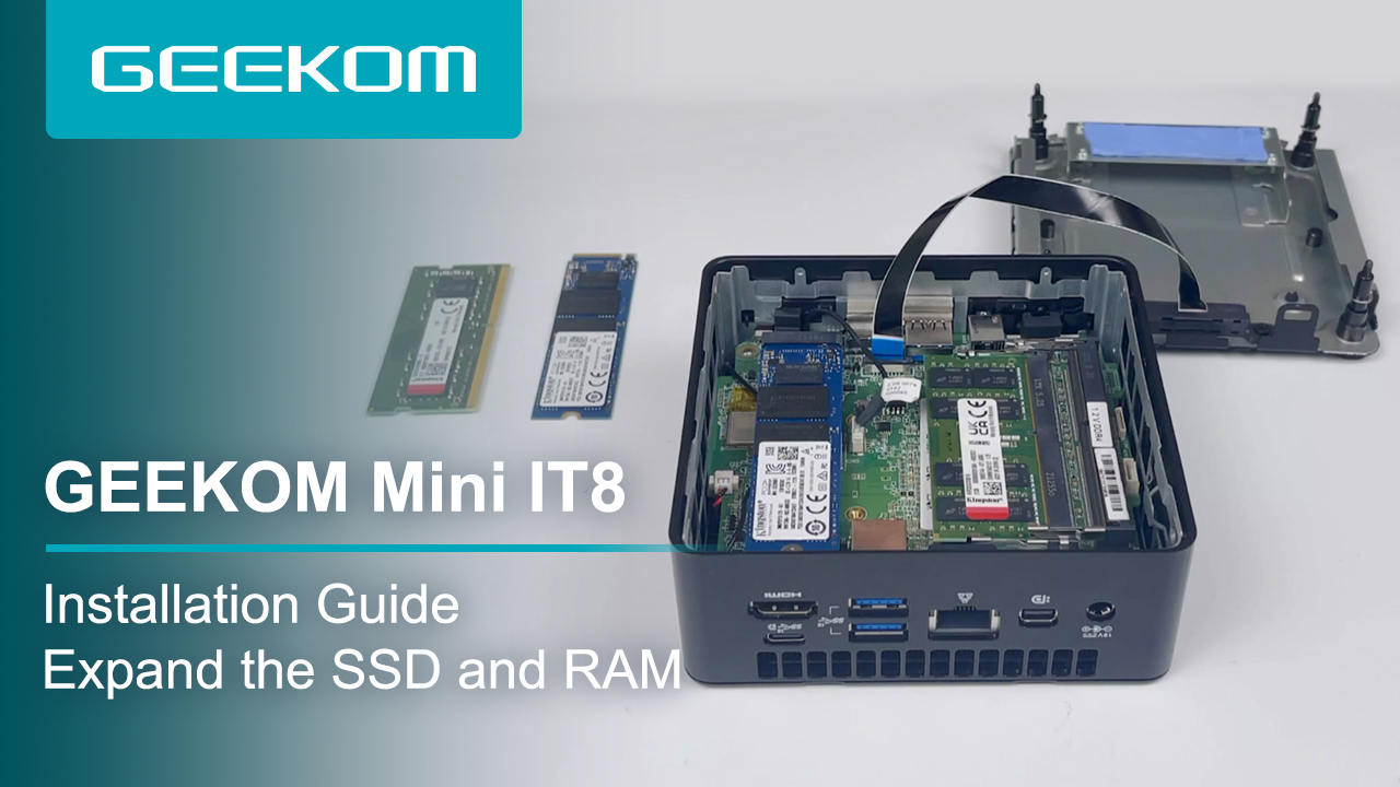 Watch GEEKOM Mini PC Installation Guide Expand the SSD and RAM on ...