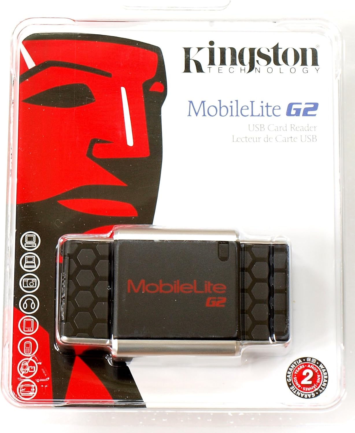 Amazon.com: Kingston Flash Card Reader MobileLite G2 USB 2.0 Multi-Card ...
