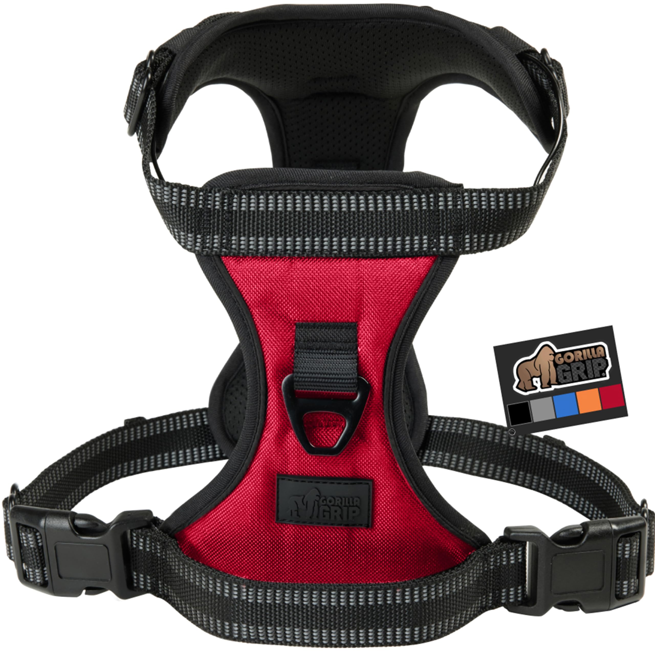 Gorilla Grip Comfortable Durable Dog Harness with Handle, Pet Leash ...