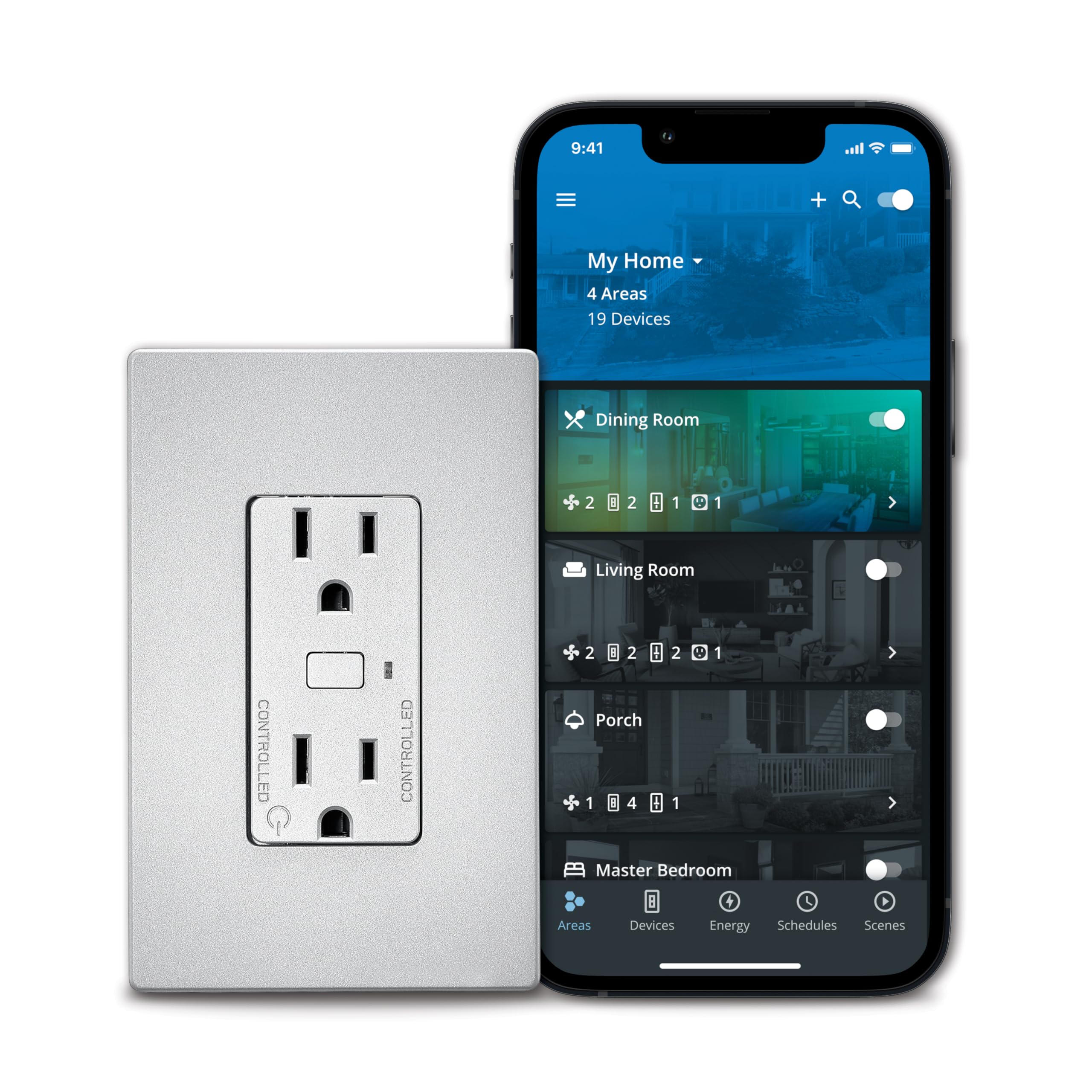 Eaton EWFTRCR15-SG-BX-L Wi-Fi Smart Receptacle Works with Hey Google ...