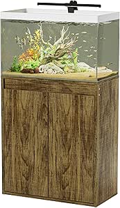 Amazon.co.jp: DEWEL 水槽台 60cm 水槽棚 キャビネット 水槽 台 ラック 棚 スタンド 中棚板高さ5段階調整可能 水槽ラック 60cm水槽用 水槽スタンド 60センチ ...