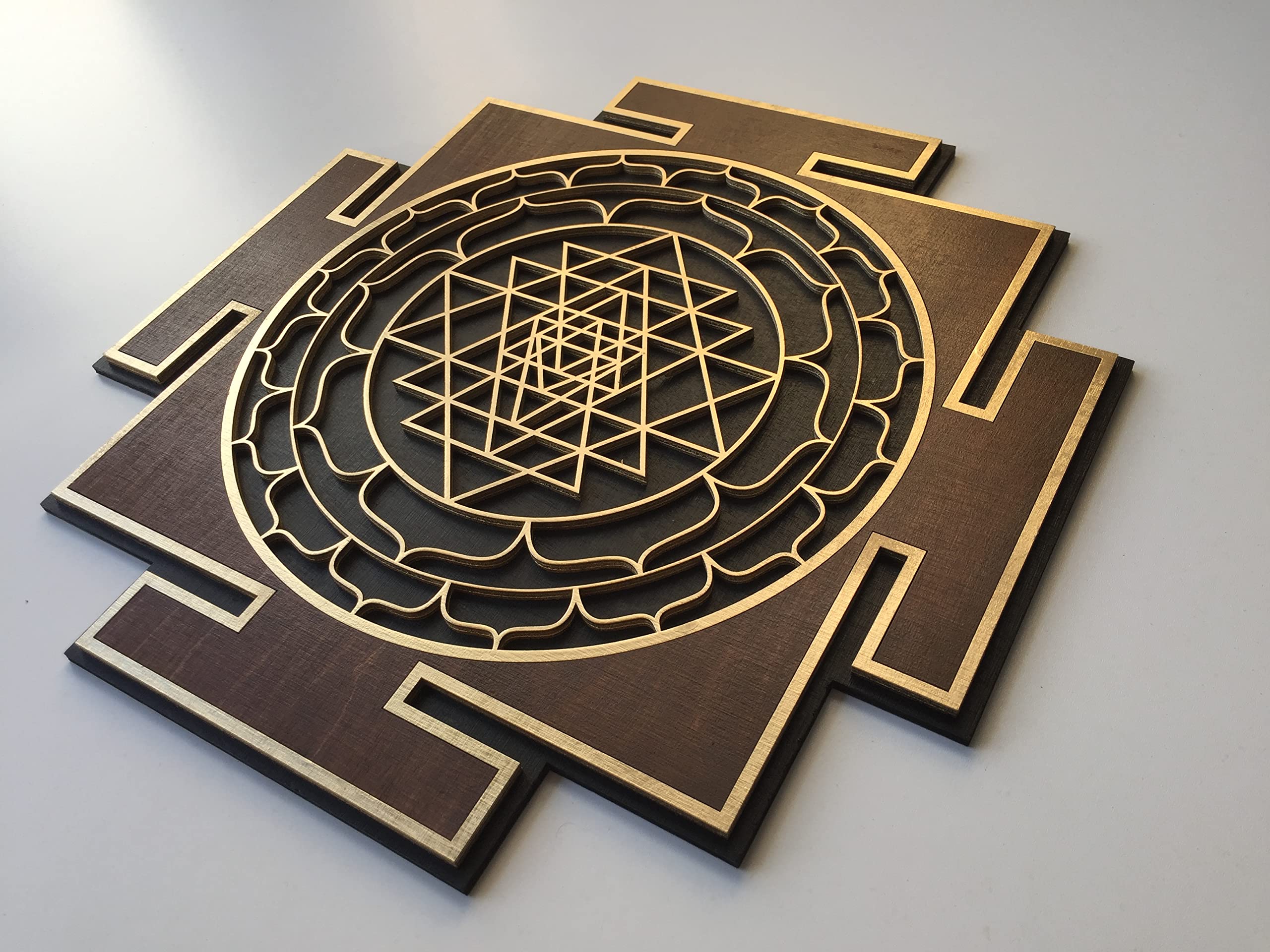 Buy Sri Yantra Wall Art, Laser Cut, Sacred Geometry, Sri Chakra, Shree ...