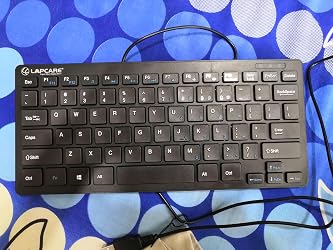 Amazon.in: Buy Lapcare D-Lite-Blk Multimedia Mini Wired Keyboard (Black ...