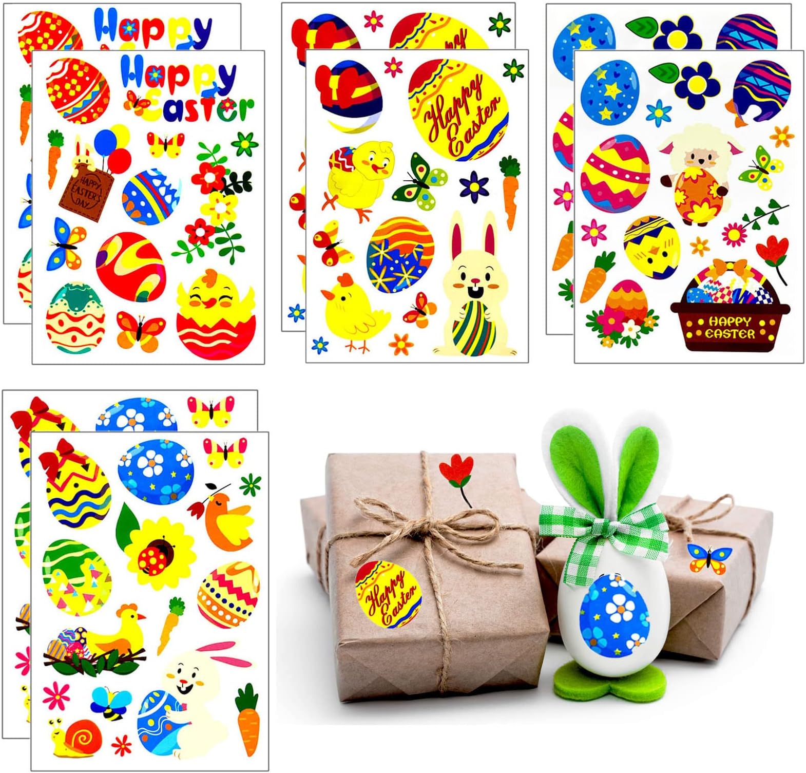 12 Packs of Easter Fun Stickers : Amazon.co.uk: Home & Kitchen