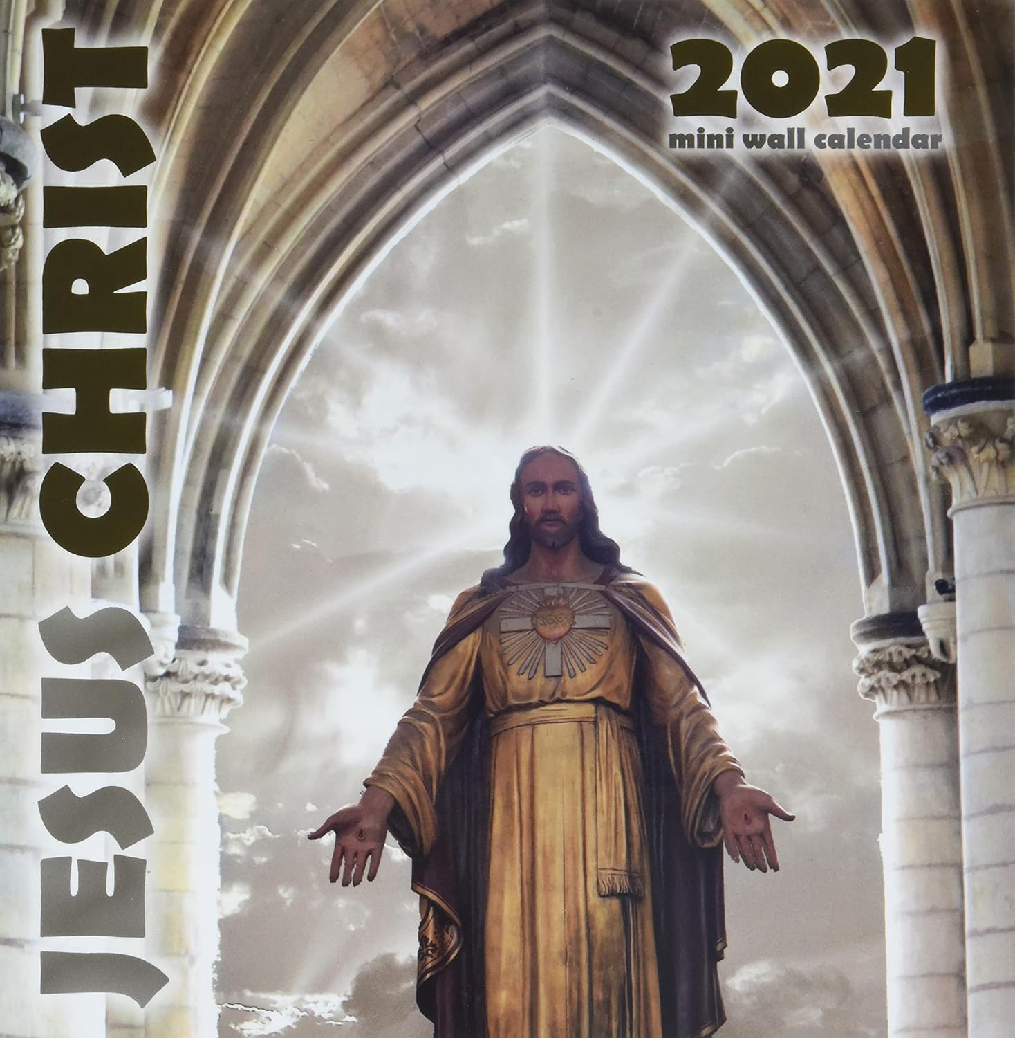 Jesus Christ 2021 Mini Wall Calendar : Christian Religious Calendars ...