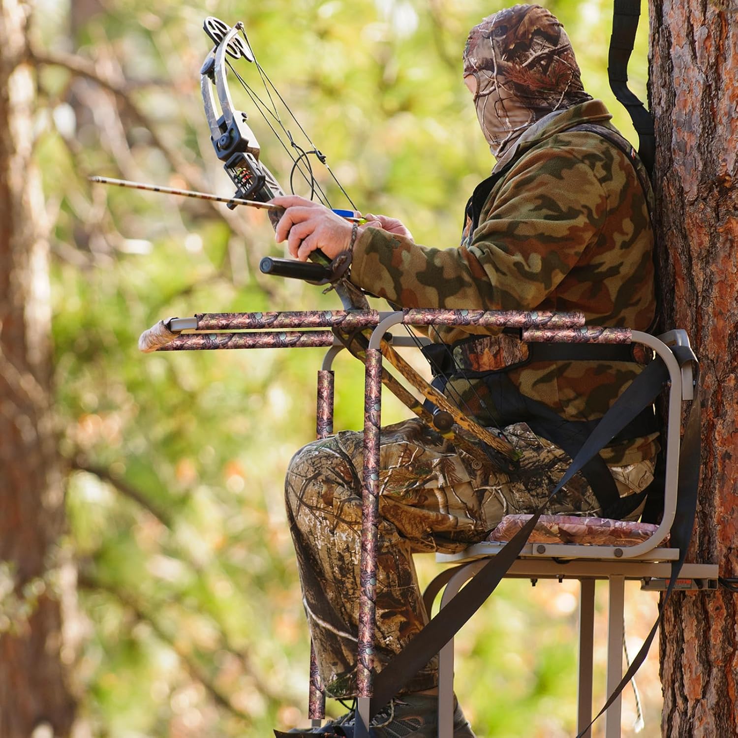 Tree Stand Rail Pads Waterproof Camo Tree Stand Shooting Rail Padding ...