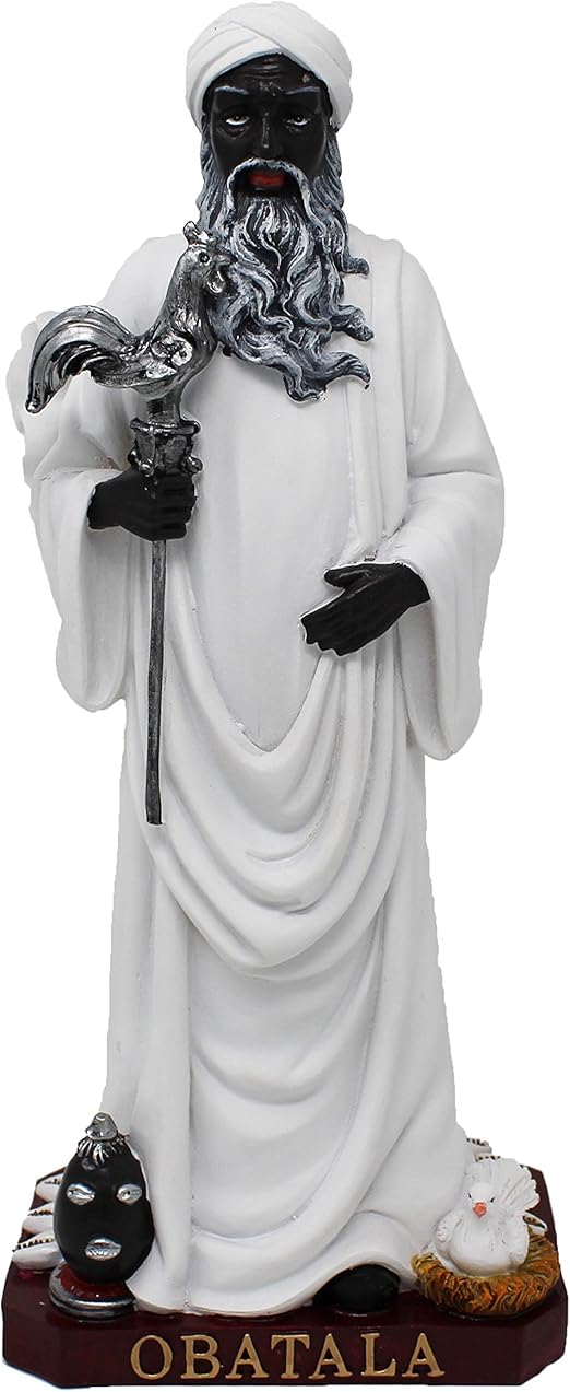 Amazon.com: 12" Orisha Obatala Statue Sculpture Yoruba Santeria African ...