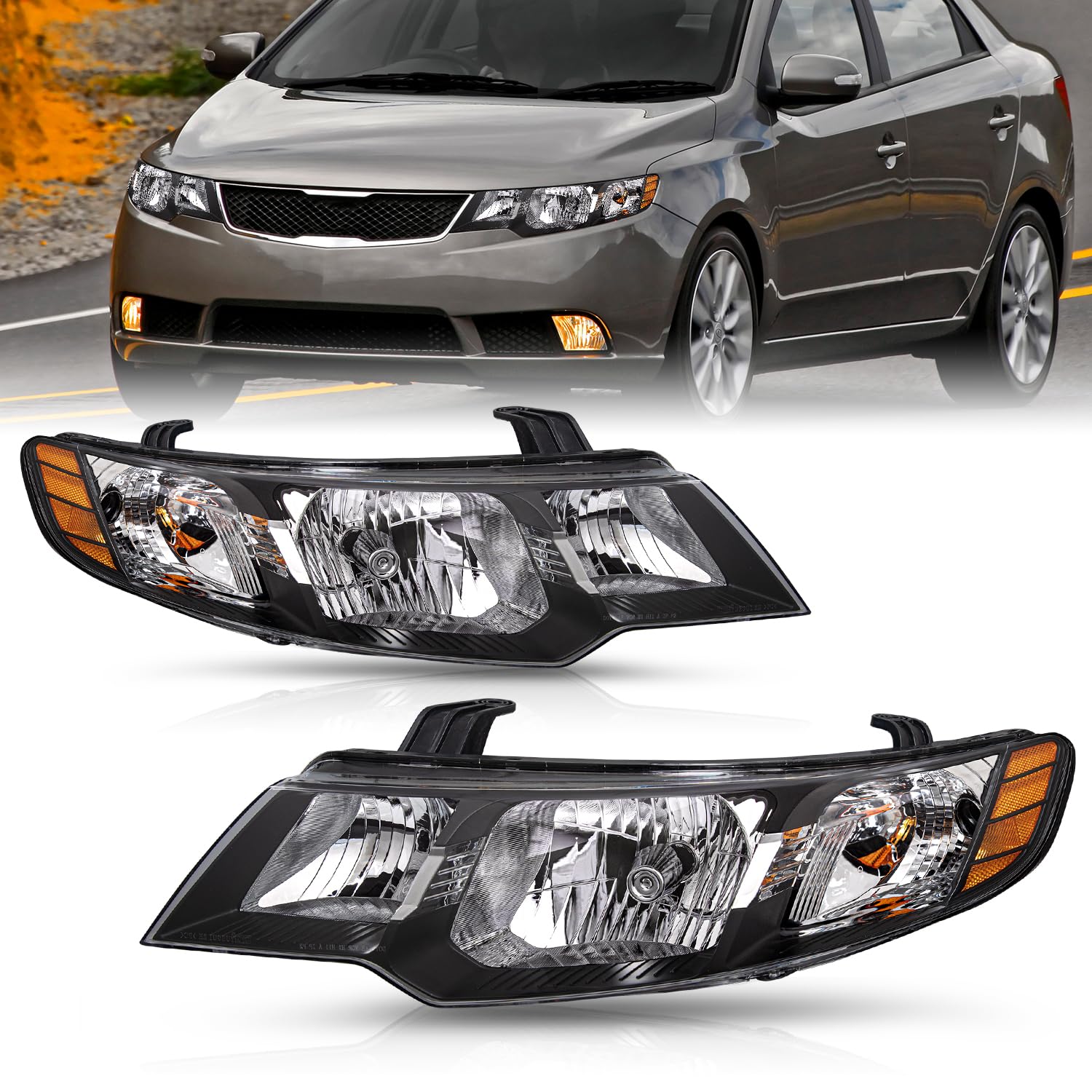 Amazon.com: TUSDAR Headlight Assembly Replacement Fit for 2010 2011 ...