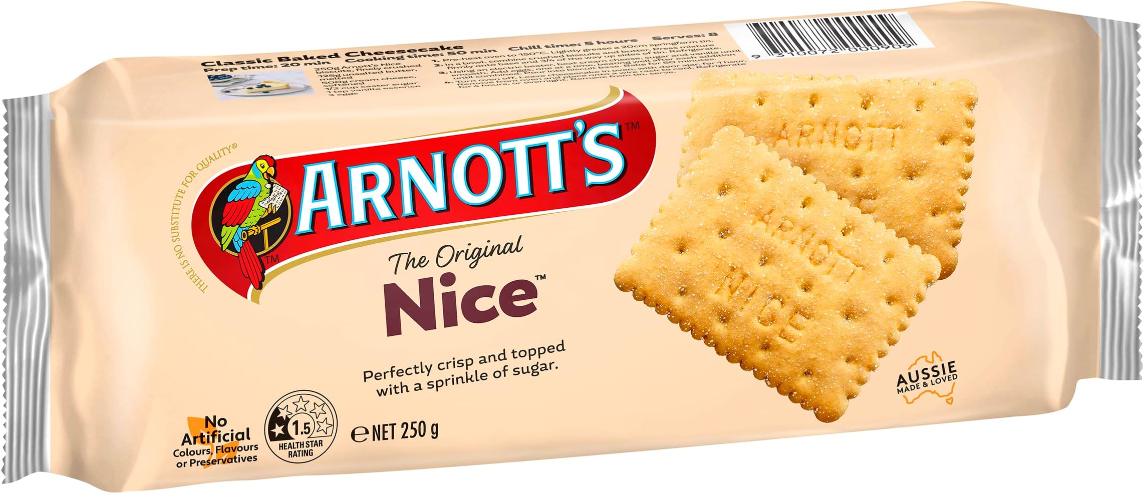 Amazon.com: Arnott's Nice Biscuits 250g. : Grocery & Gourmet Food