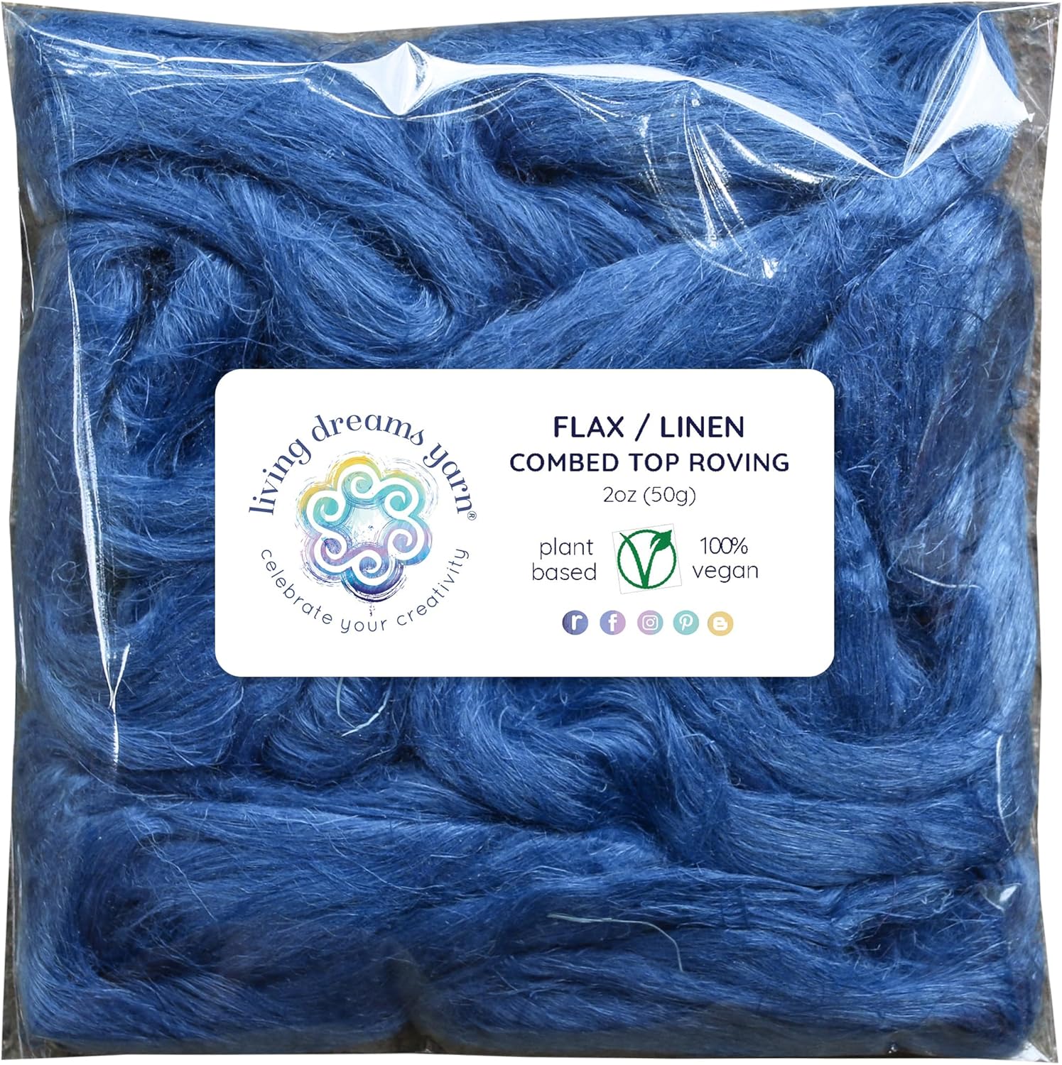 Amazon.com: Flax Fiber for Spinning, Blending, & Fiber Arts. Natural ...