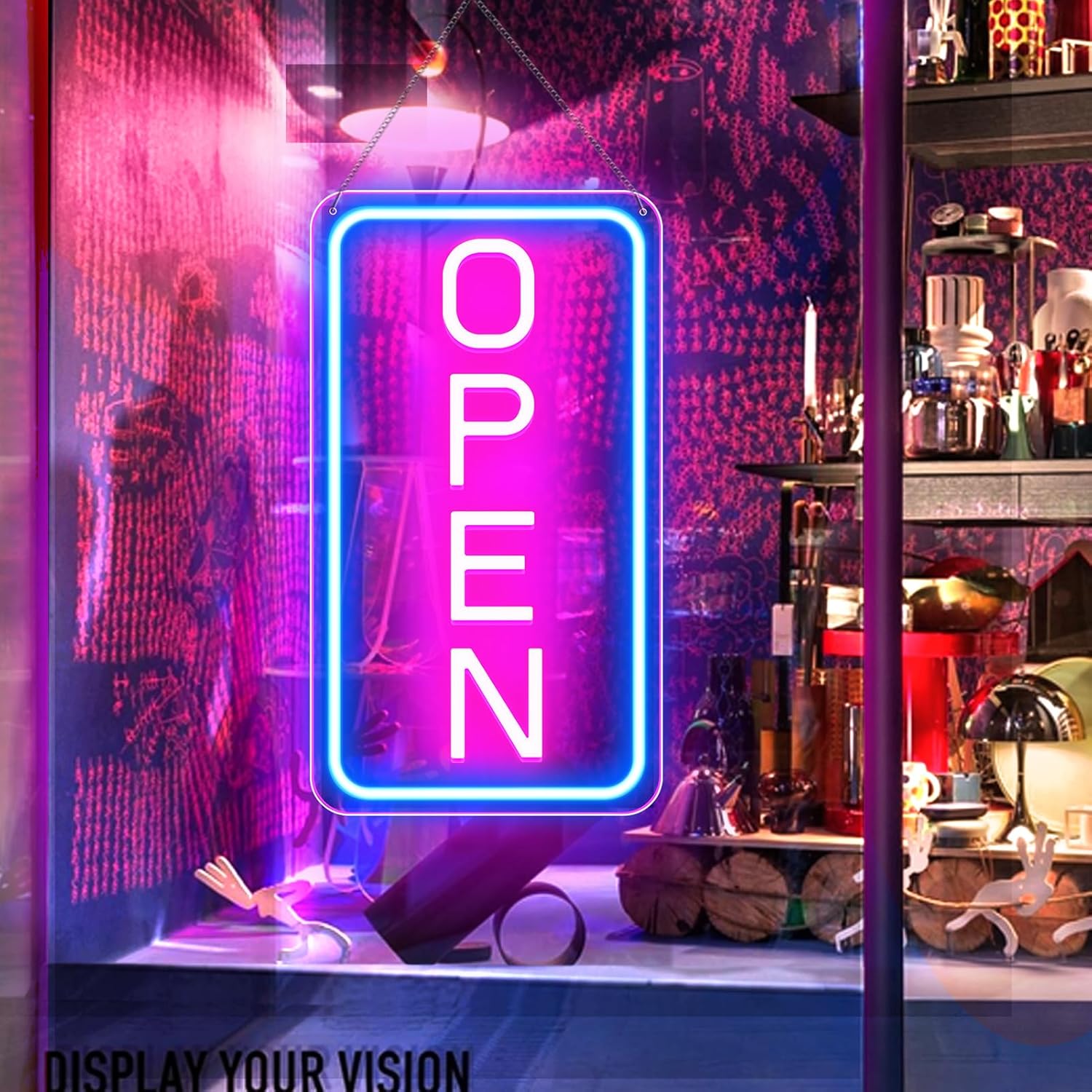 Amazon.com: ROLANCHE Open Signs for Business, 16"x 9" LED Neon Open ...