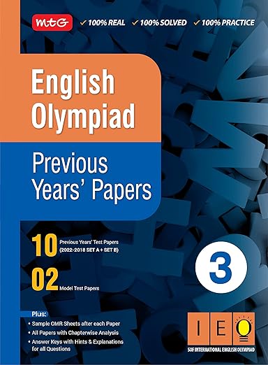 Buy MTG English (IEO) Olympiad Previous Years Papers with Mock Test ...