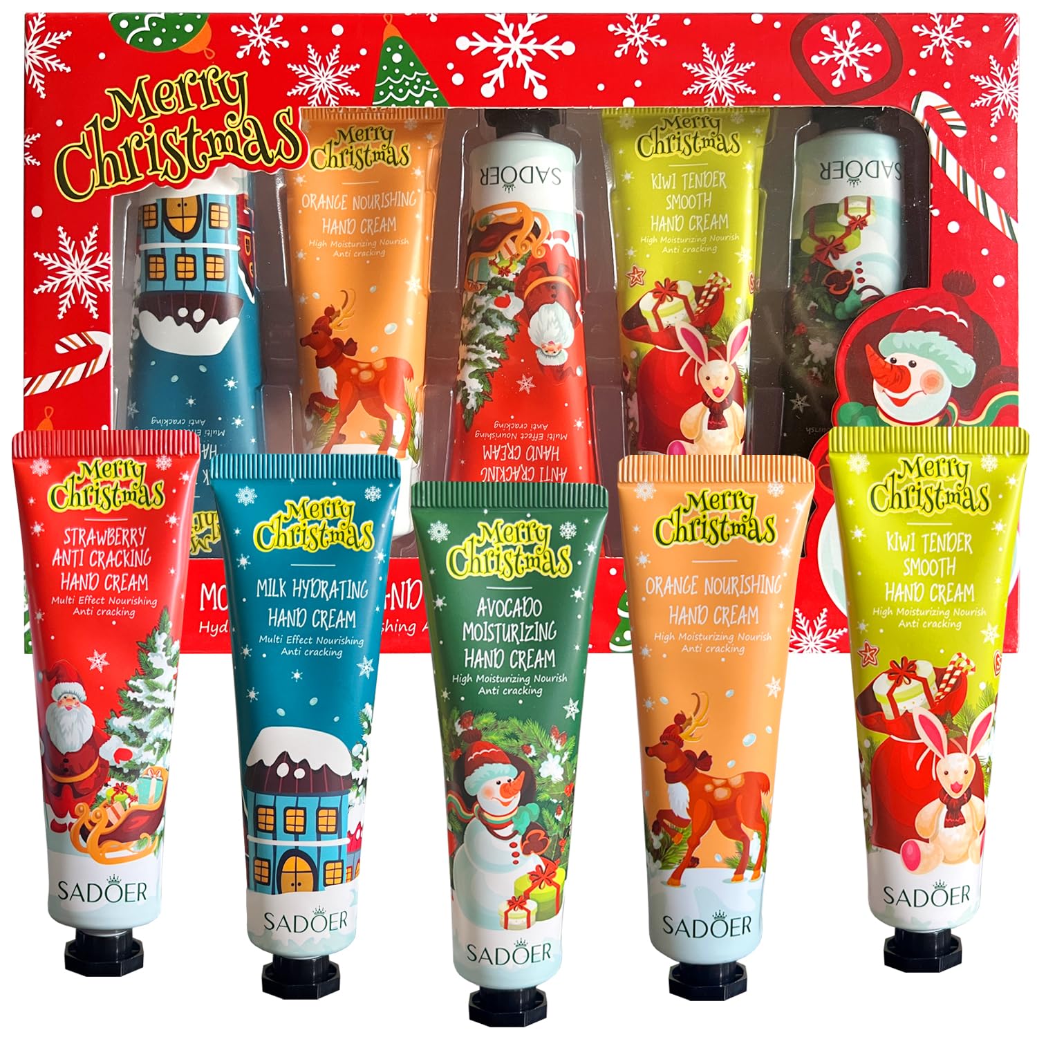 Amazon.com : KUREYON Christmas Hand Cream Gift Set, Moisturizing Hand ...
