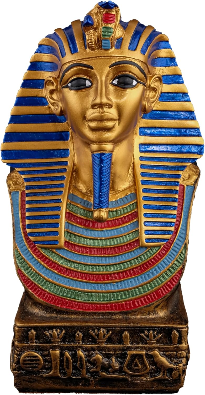 Amazon.com: Unique Ancient Egyptian King Tutankhamun Hand Painted Heavy ...