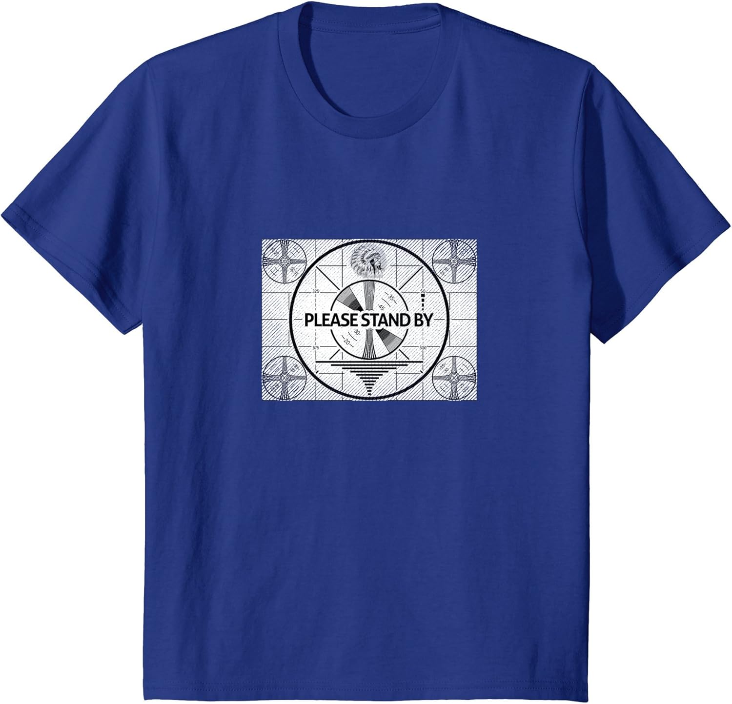 Amazon.com: Stand By Vintage Test Pattern T-shirt Television Shirt ...