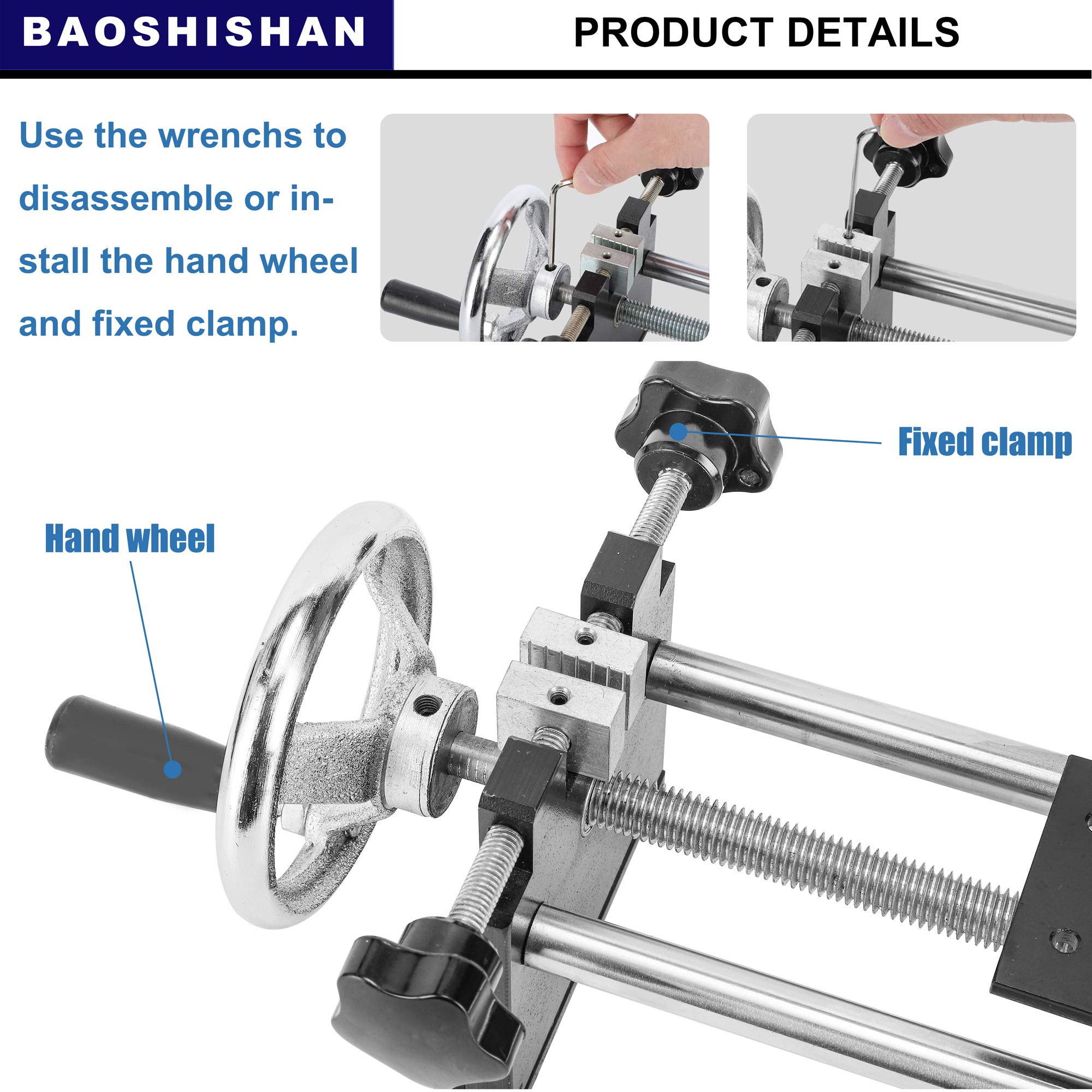 Buy BAOSHISHAN Push Pull Force Test Stand Manual Tension Test Stand ...