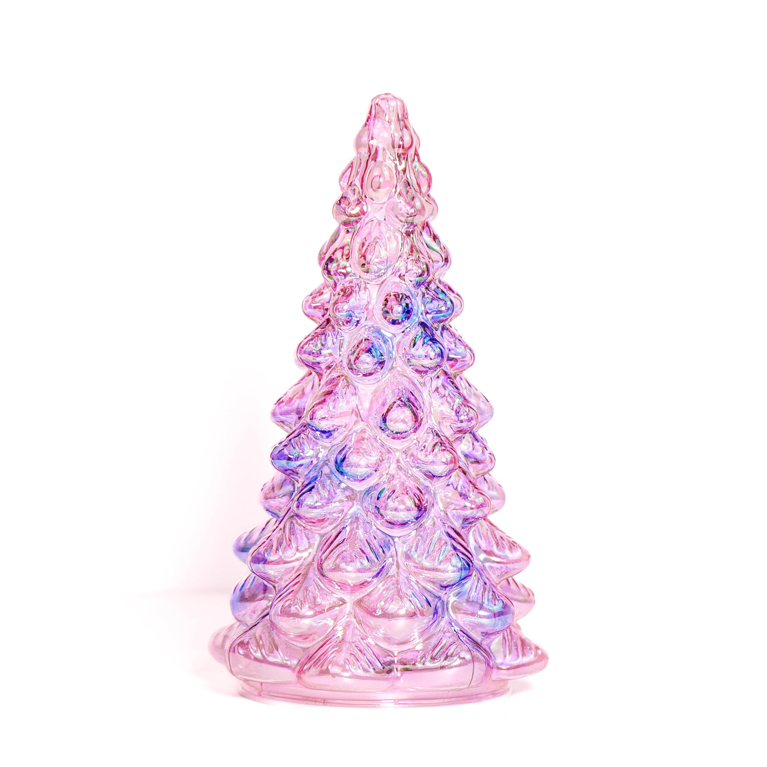 Amazon.com: Lighted Mercury Glass Christmas Tree with Timer, Fairy ...