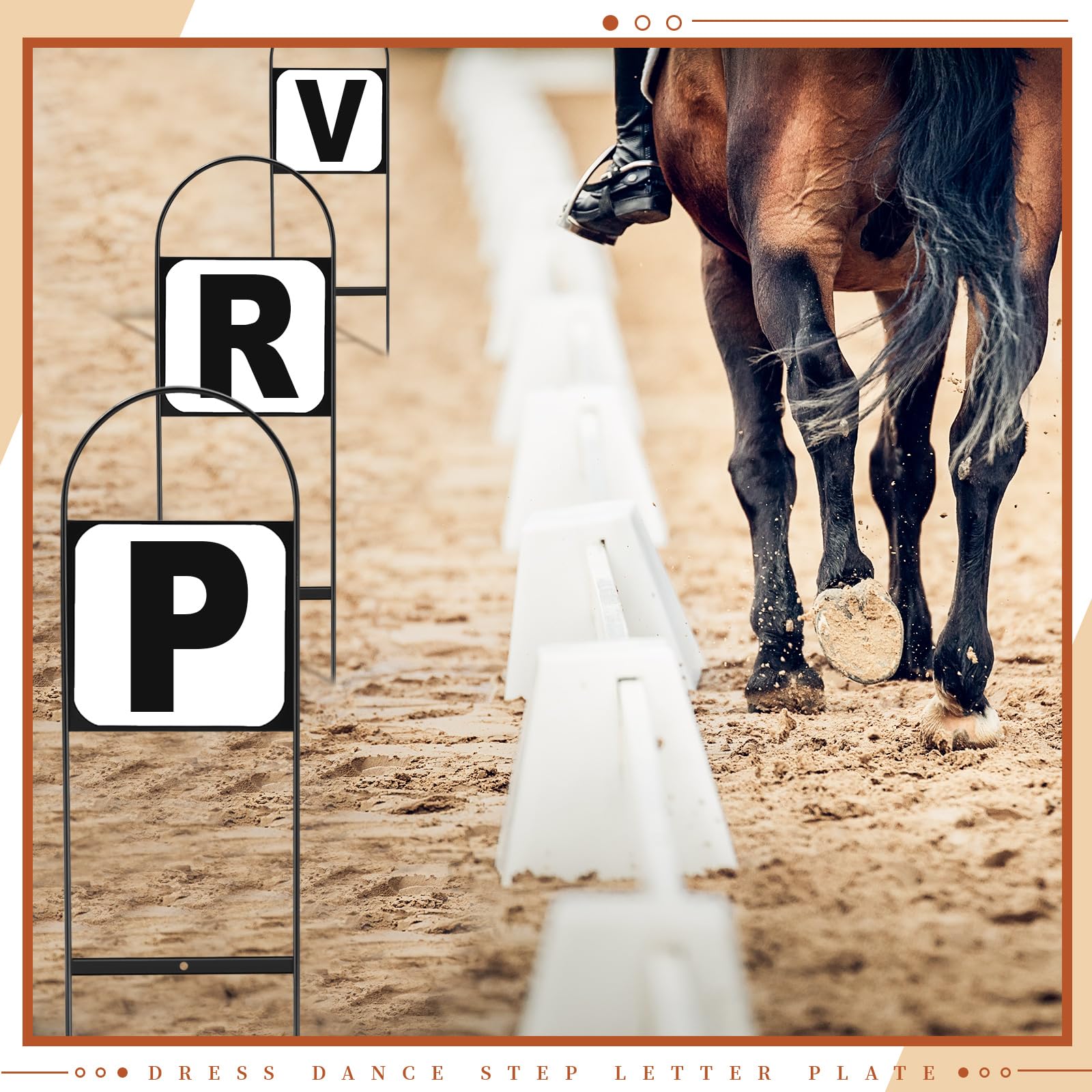 Snapklik.com : Soaoo 4 Pcs Dressage Letters Arena Markers Dressage ...