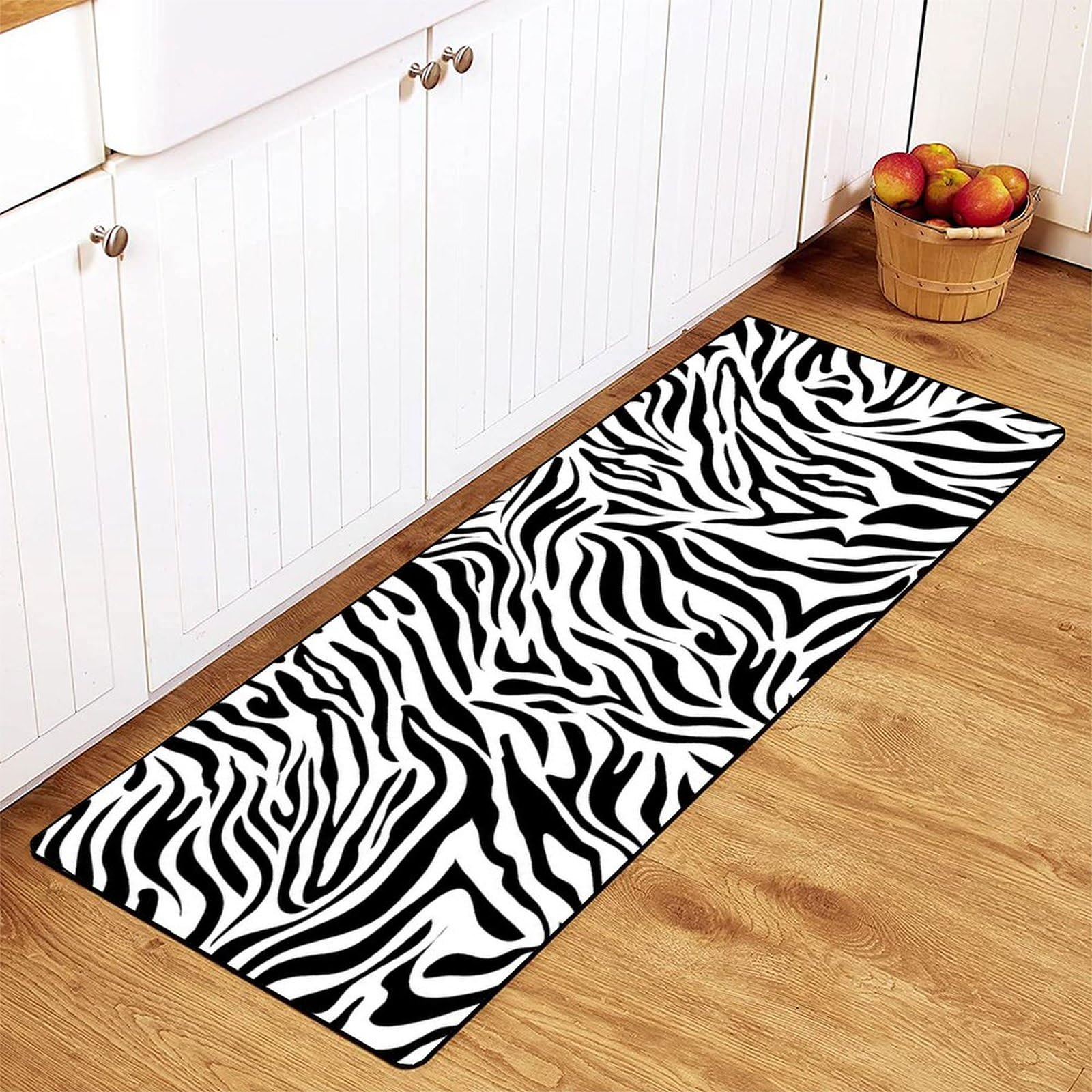 Amazon.com: MoBlinko Zebra Rug Zebra Print Rug Bath Mat Non Skid ...