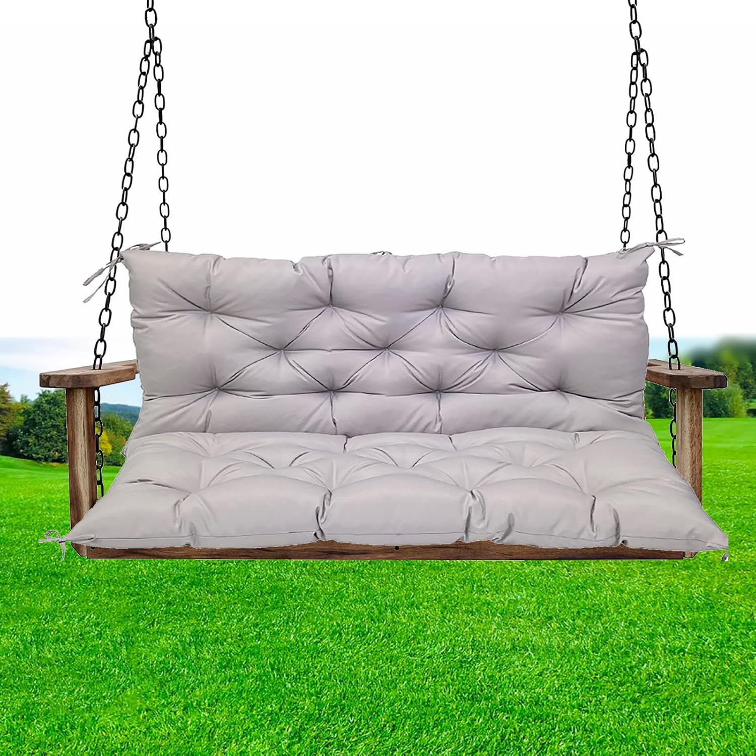 Amazon.com : Swing Replacement Cushions Waterproof Porch Swing Cushions ...
