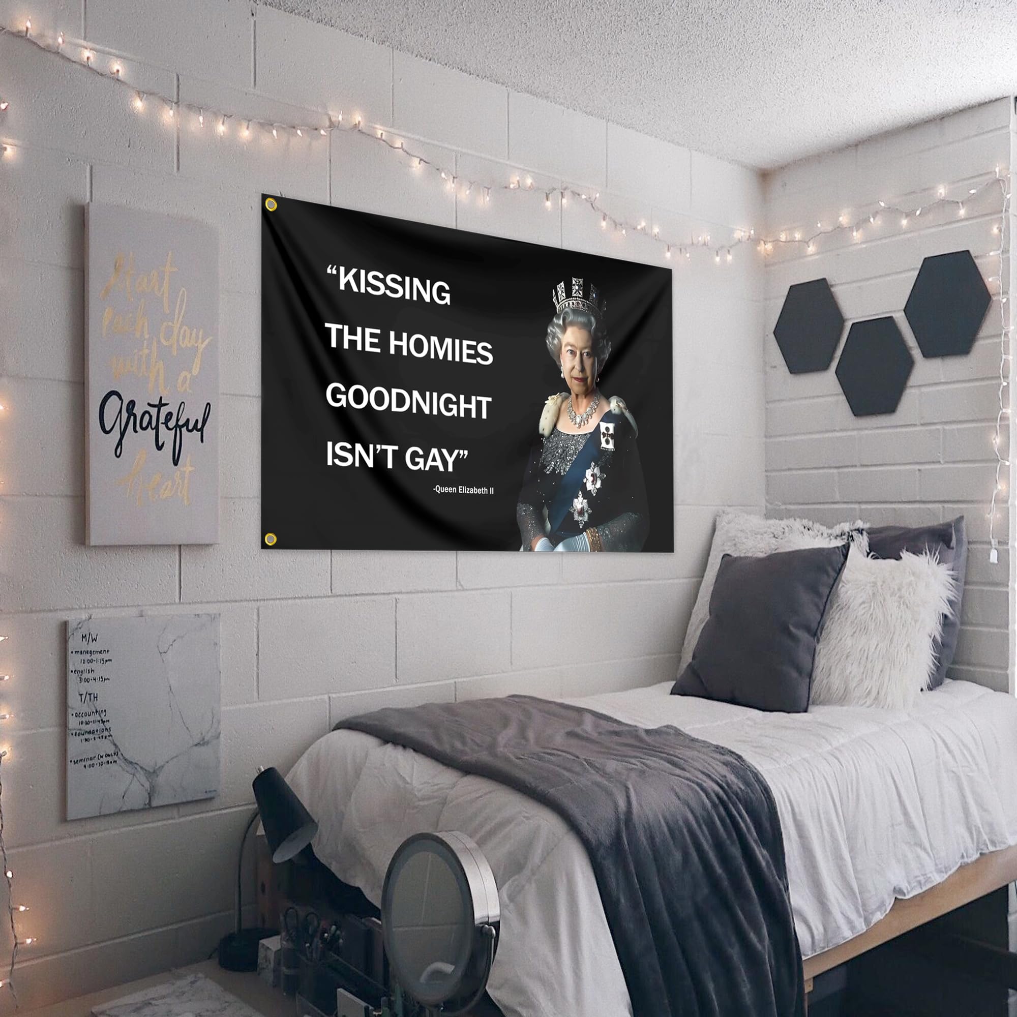 Snapklik.com : Kissing Homies Goodnight Flag 3X5 Ft Funny Memes Man ...