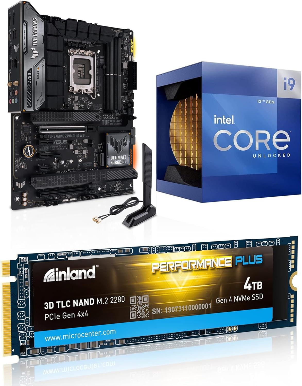 Brandclub - Micro Center 3 in 1 Bundle: Intel 12900K Desktop CPU+ASUS ...