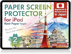 BELLEMOND | 2 Pack Kent Paper Screen Protector for iPad Air 13” (M4 ...