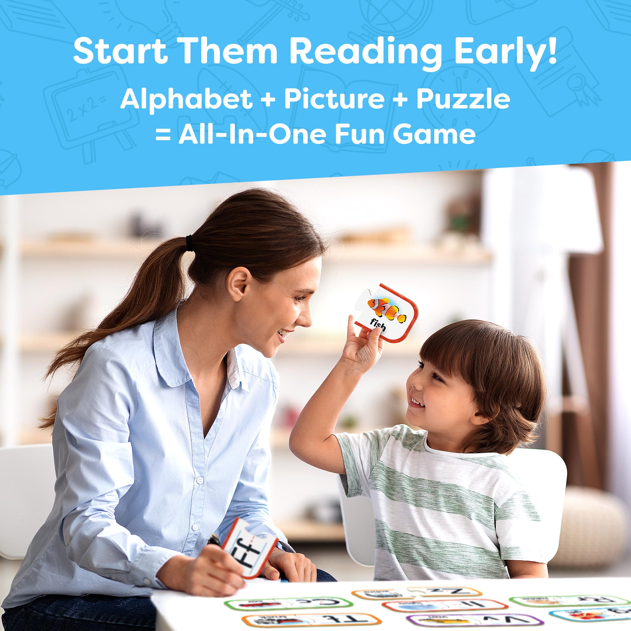Snapklik.com : Alphabet Puzzle Games For Kindergarten - 26 Pairs Self ...