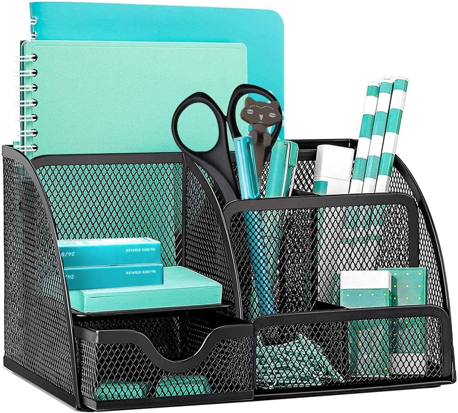 Raxter Office Desk Set 5 Pieces Organiser Tidy 3 Tier Letter/Filing ...