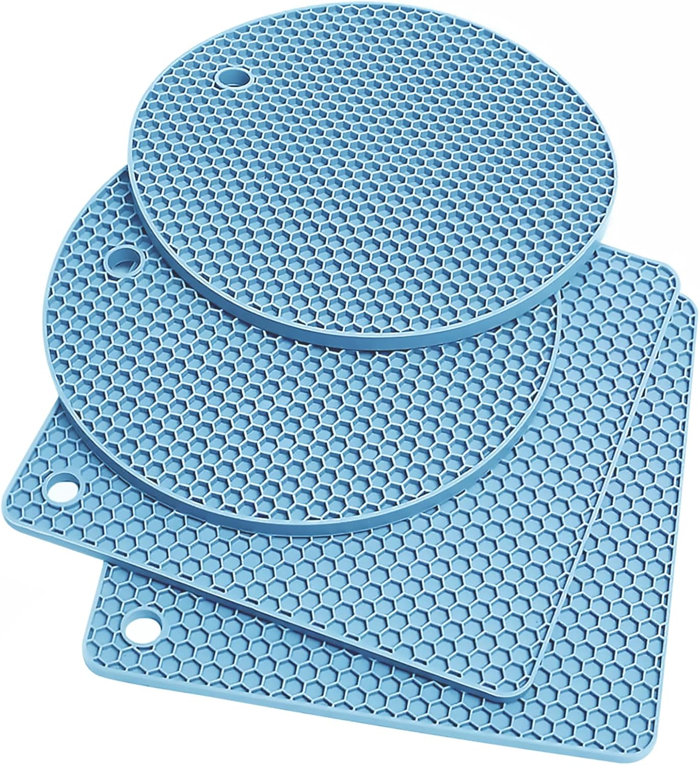Amazon.com: Silicone Trivet Mats - Heat Resistant Trivet Mats Pot Mat ...